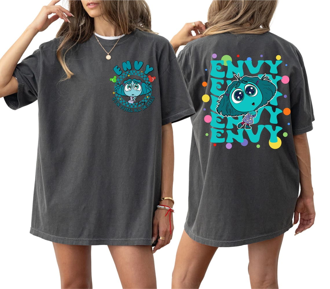 Inside Out Envy Shirt, Disney Inside Out Shirt, Inside Out 2 Characters ...