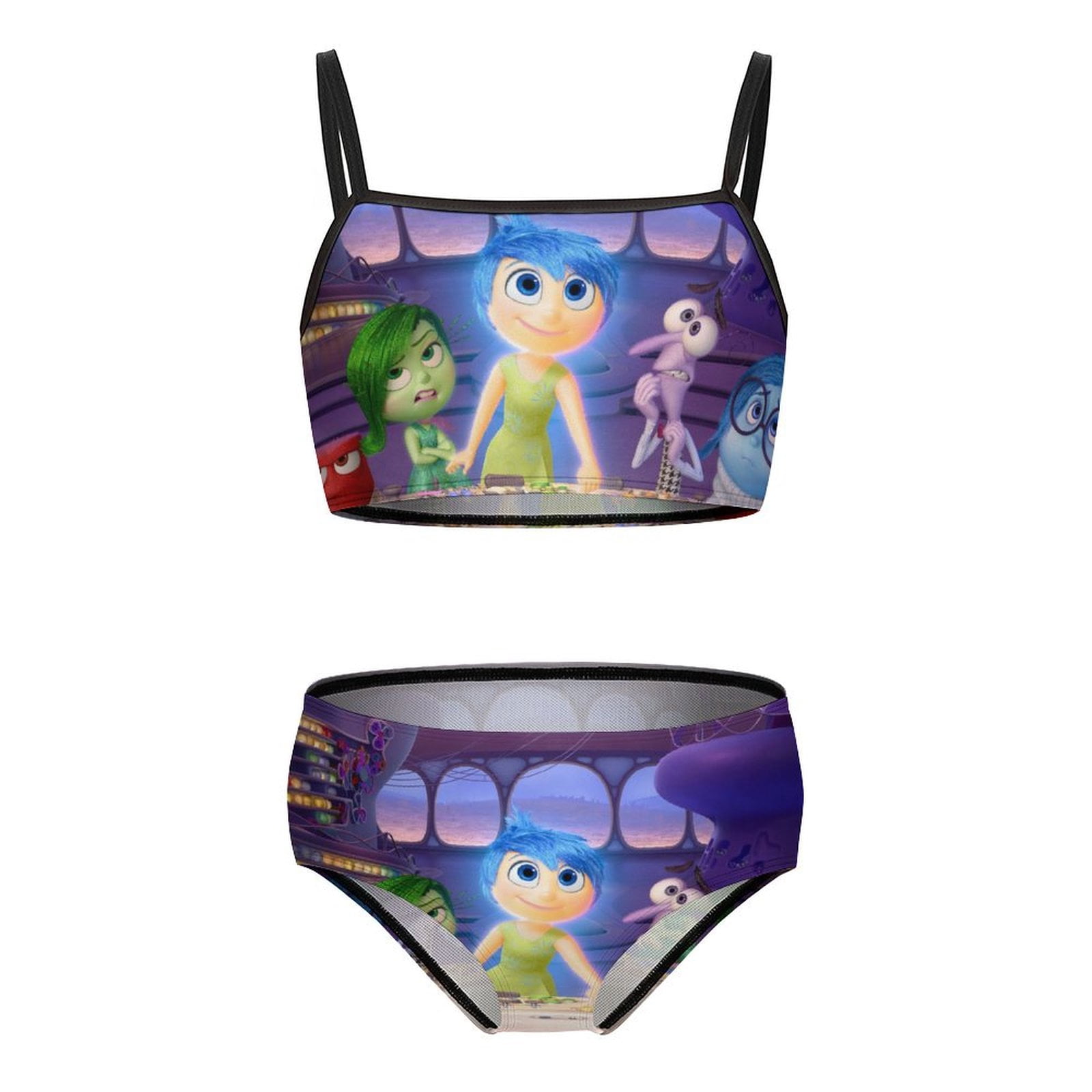 Inside Out Film Children's Swimsuit Girls Swimwear 2 Piece Bikini Sets ...