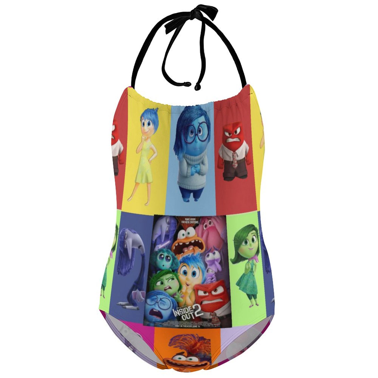 Inside Out Girl's One-Piece Swimsuit Bathing Suit Soft Stretchy ...