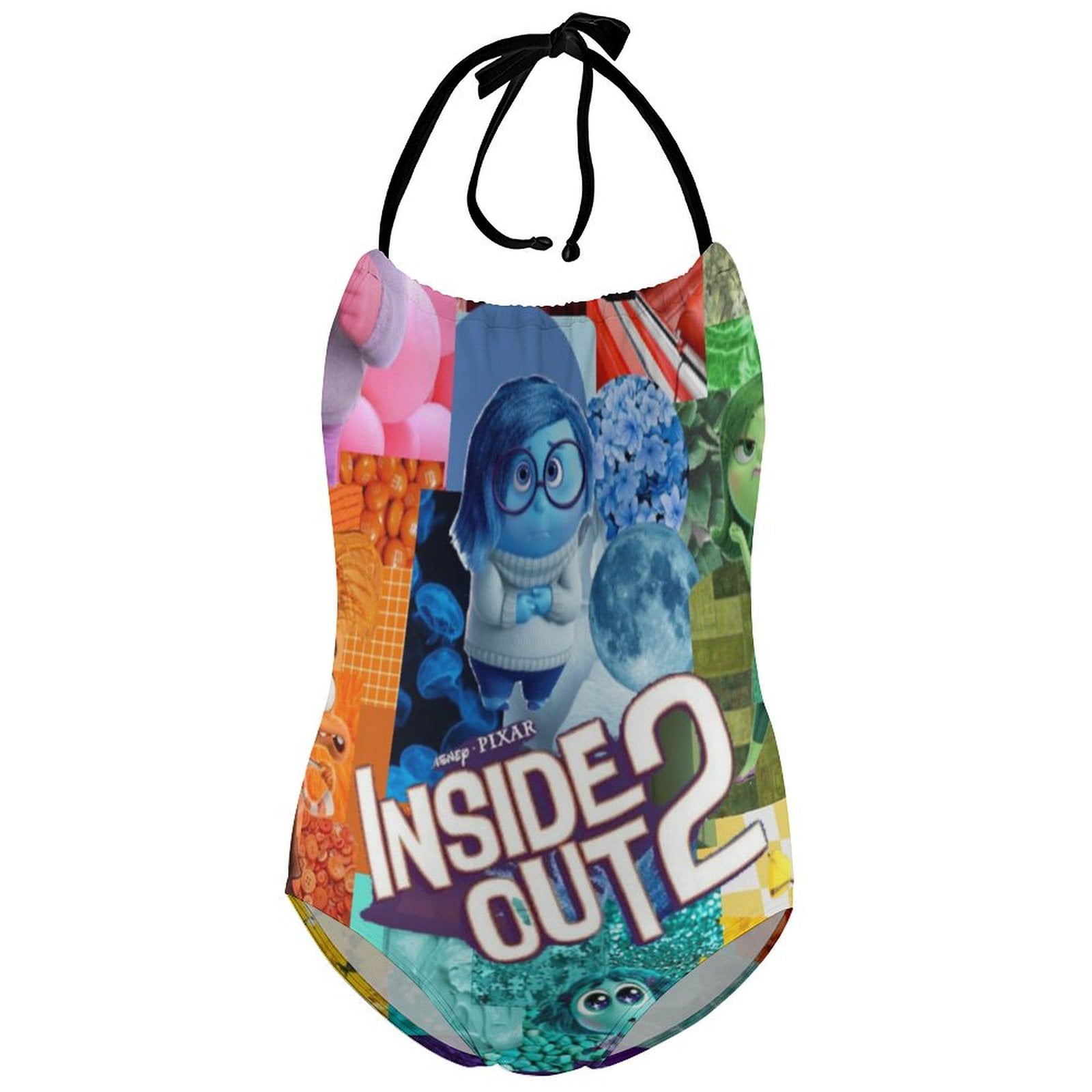 Inside Out Girl's One-Piece Swimsuit Bathing Suit Soft Stretchy Children's Swimwear Swim Attire ...