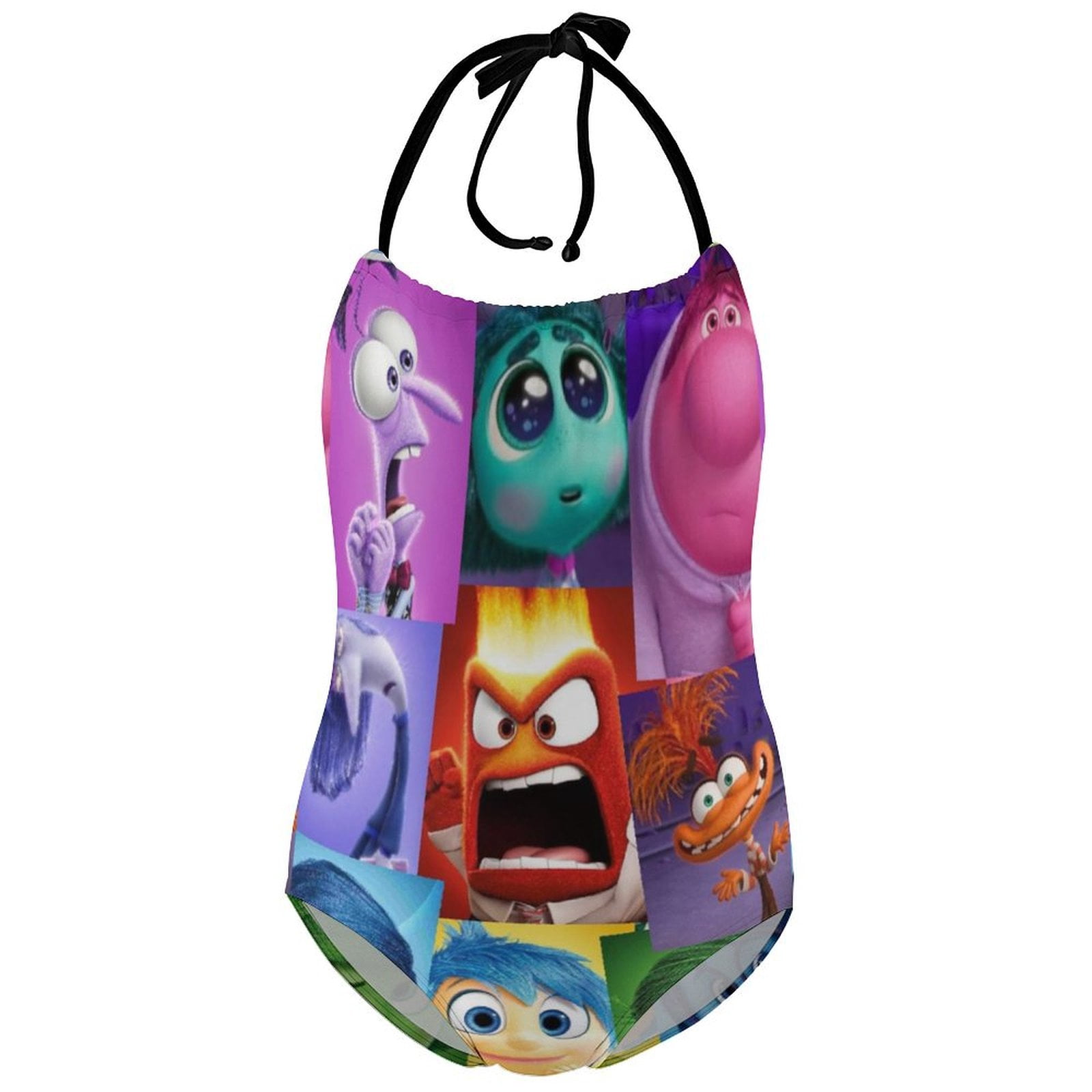 Inside Out Girl's One-Piece Swimsuit Bathing Suit Soft Stretchy ...