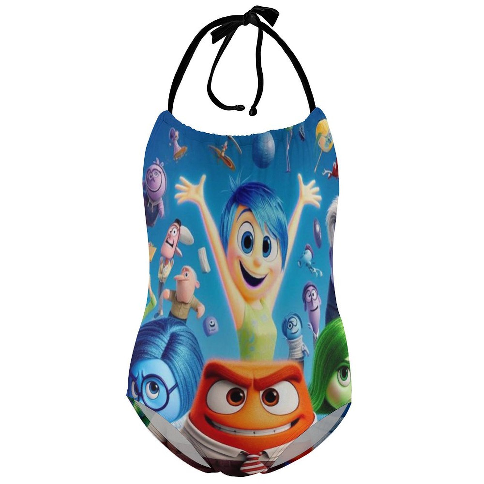 Inside Out Girl's One-Piece Swimsuit Bathing Suit Soft Stretchy ...