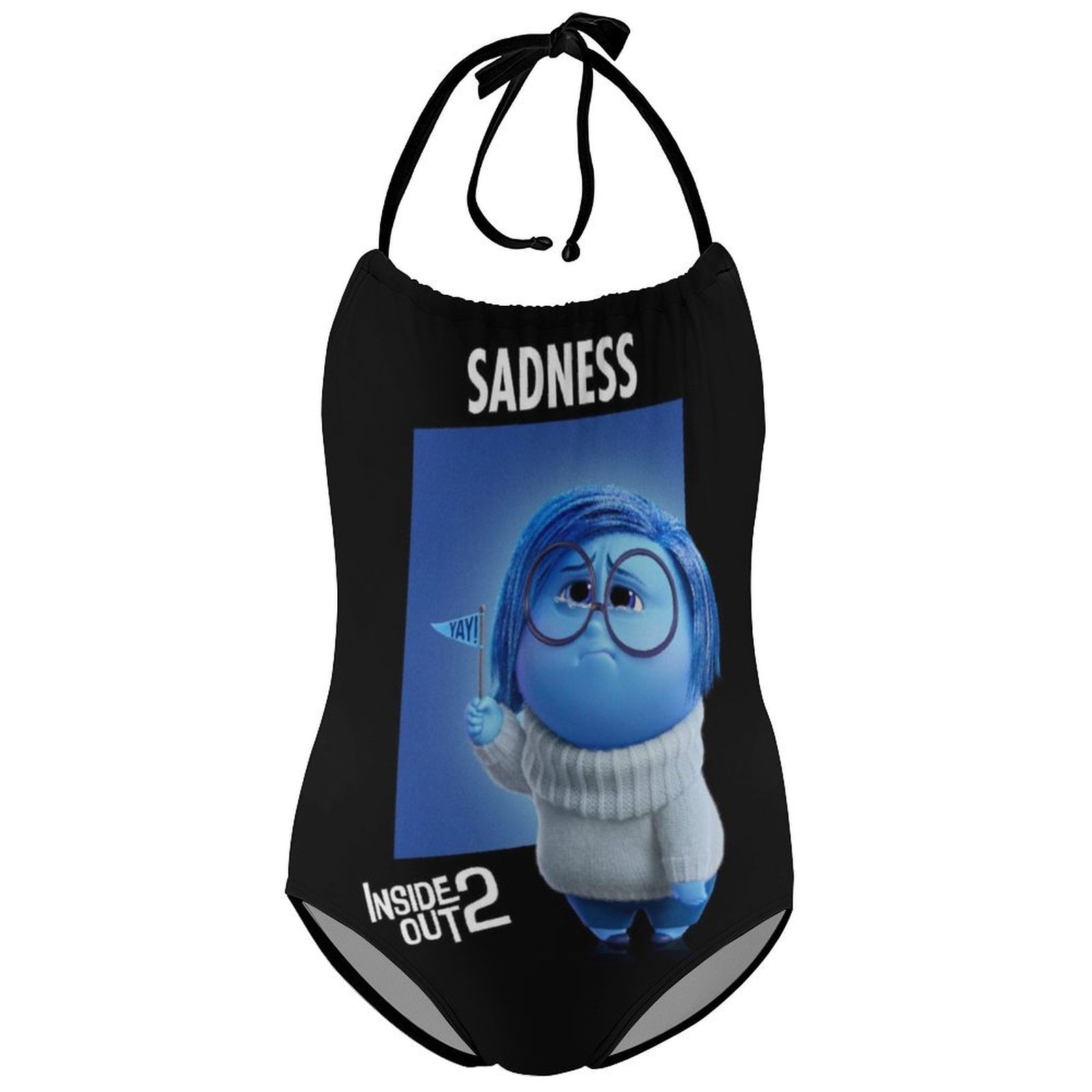 Inside Out Girl's One-Piece Swimsuit Bathing Suit Soft Stretchy ...