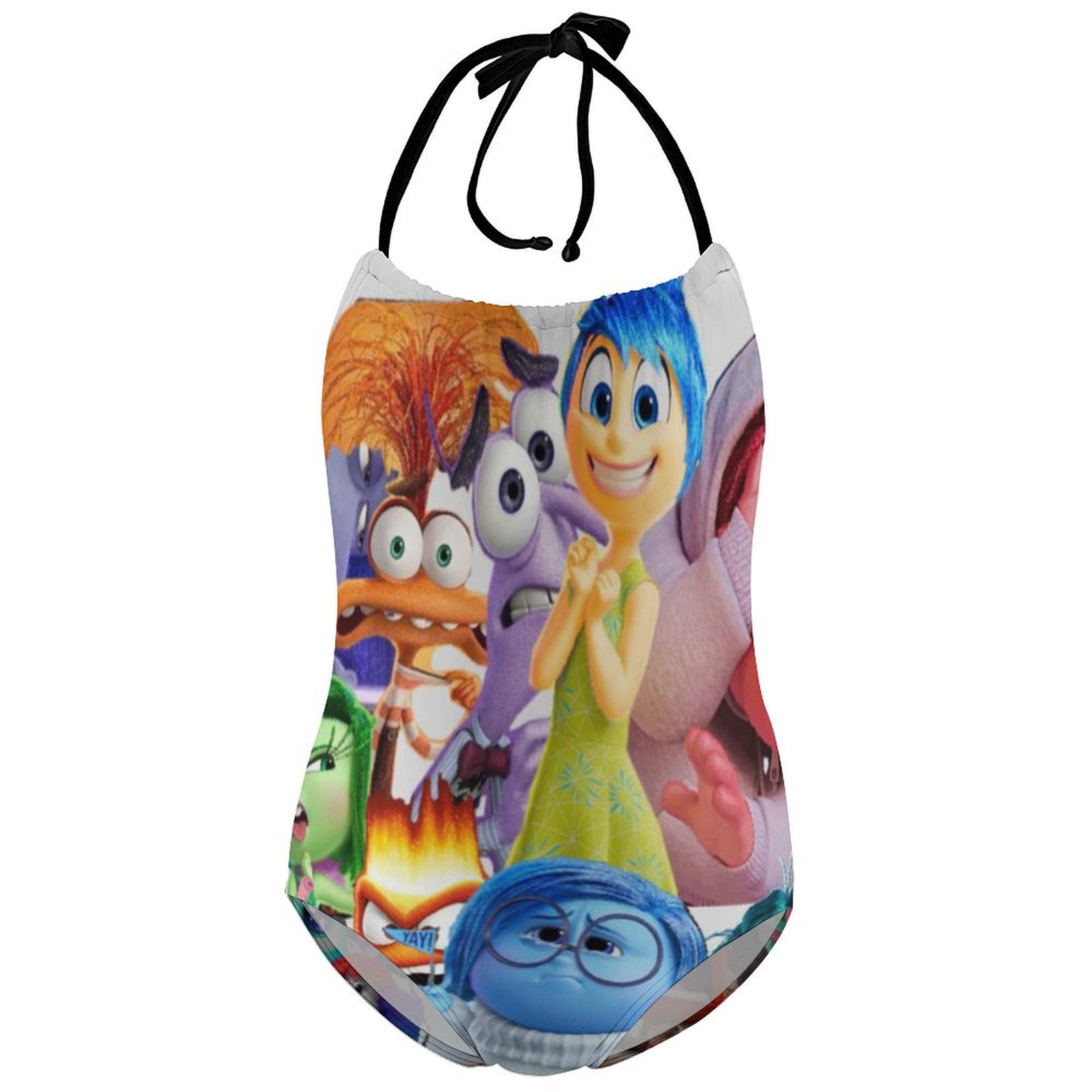 Inside Out Girl's One-Piece Swimsuit Bathing Suit Soft Stretchy ...
