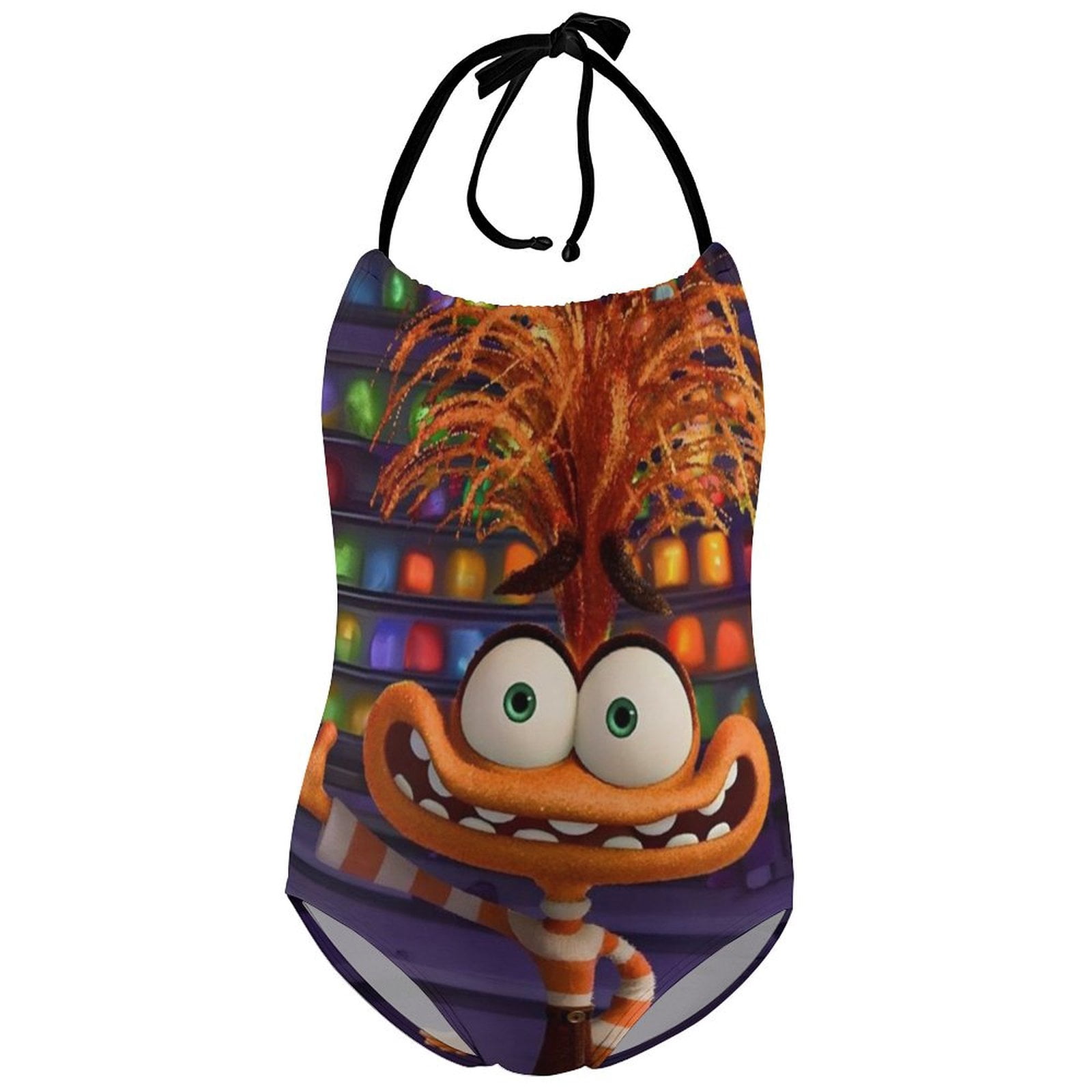 Inside Out Girl's One-Piece Swimsuit Bathing Suit Soft Stretchy ...