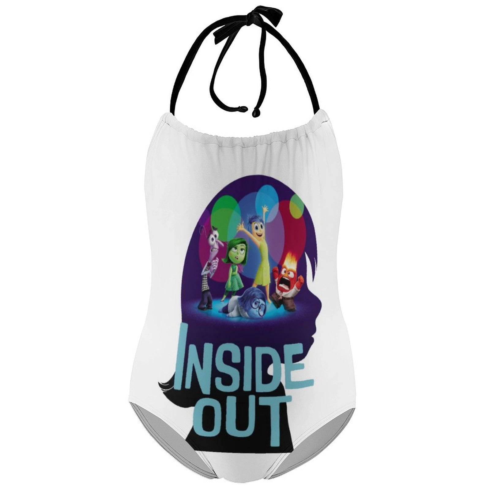 Inside Out Girl's One-Piece Swimsuit Bathing Suit Soft Stretchy ...