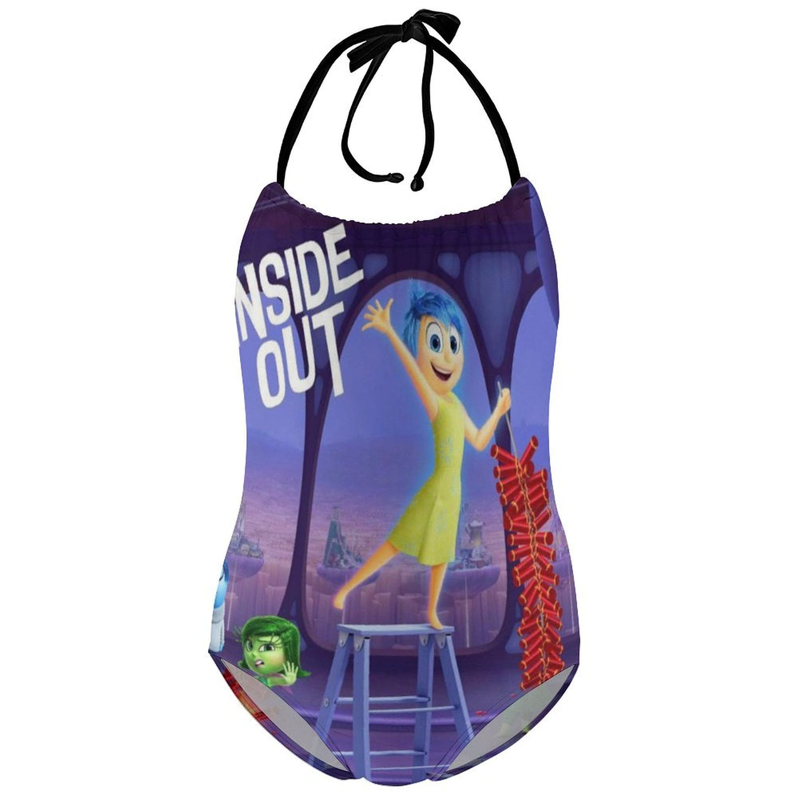 Inside Out Girl's One-Piece Swimsuit Bathing Suit Soft Stretchy Children's Swimwear Swim Attire ...