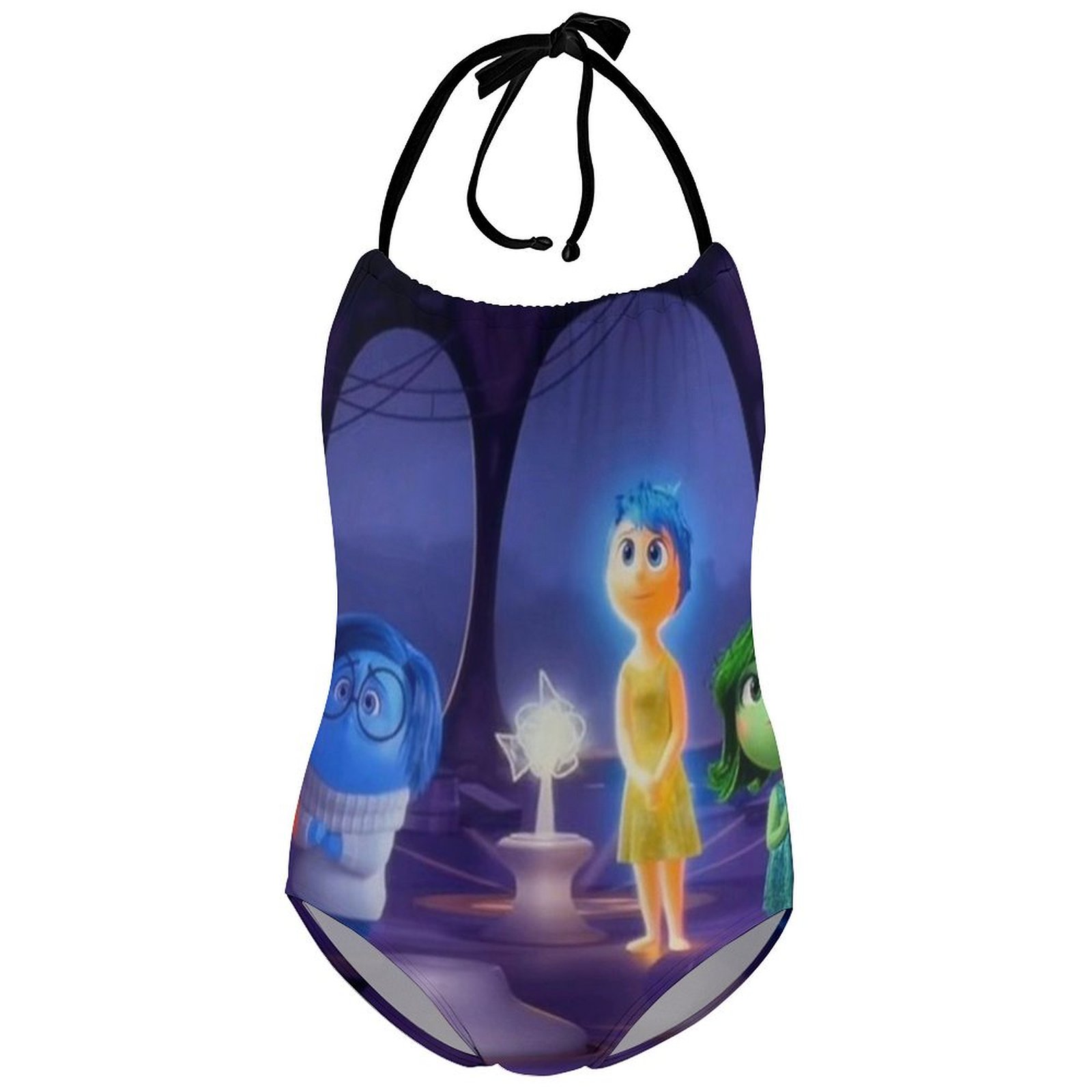Inside Out Girl's One-Piece Swimsuit Bathing Suit Soft Stretchy ...