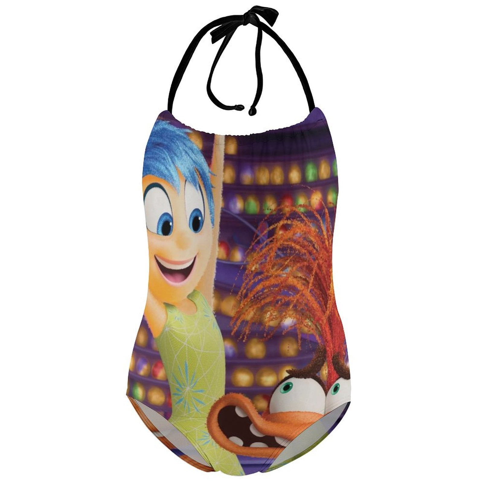Inside Out Girl's One-Piece Swimsuit Bathing Suit Soft Stretchy ...