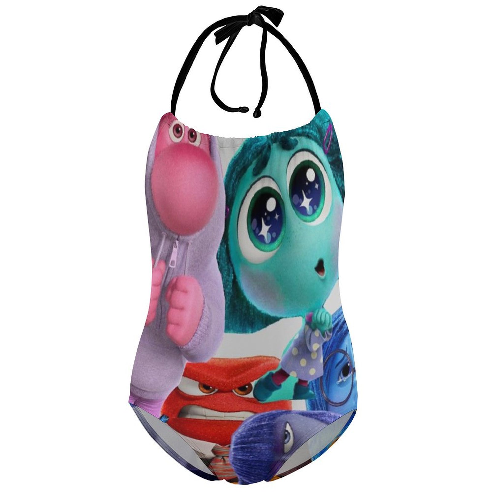 Inside Out Girl's One-Piece Swimsuit Bathing Suit Soft Stretchy ...