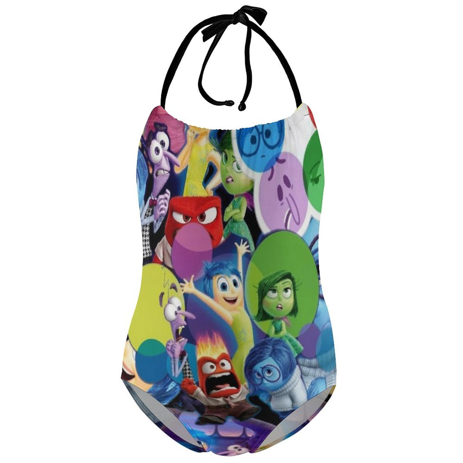 Inside Out Girl's One-Piece Swimsuit Bathing Suit Soft Stretchy ...