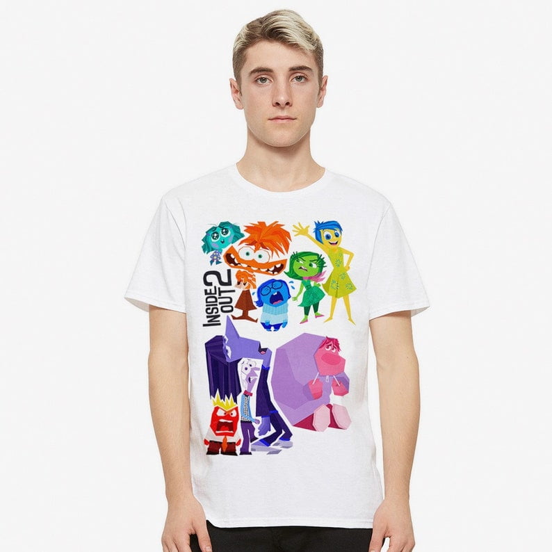 Inside-Out Graphic Tee Movie Fan Shirt Core Emotions Inspired Movie T ...