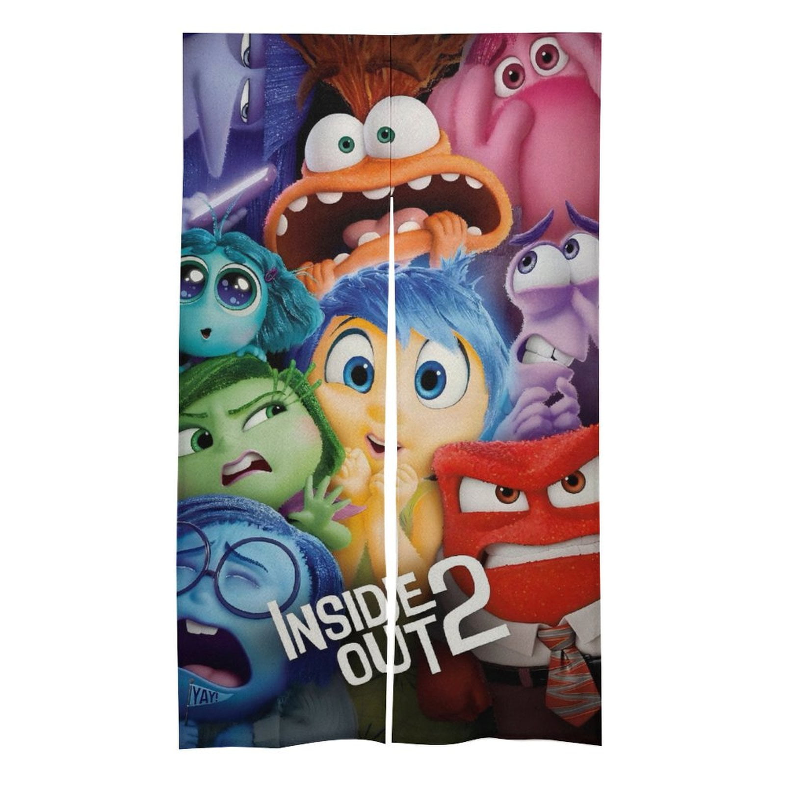 Inside Out Japanese Cool Funny Anime Cartoon Drape Split Doorway ...