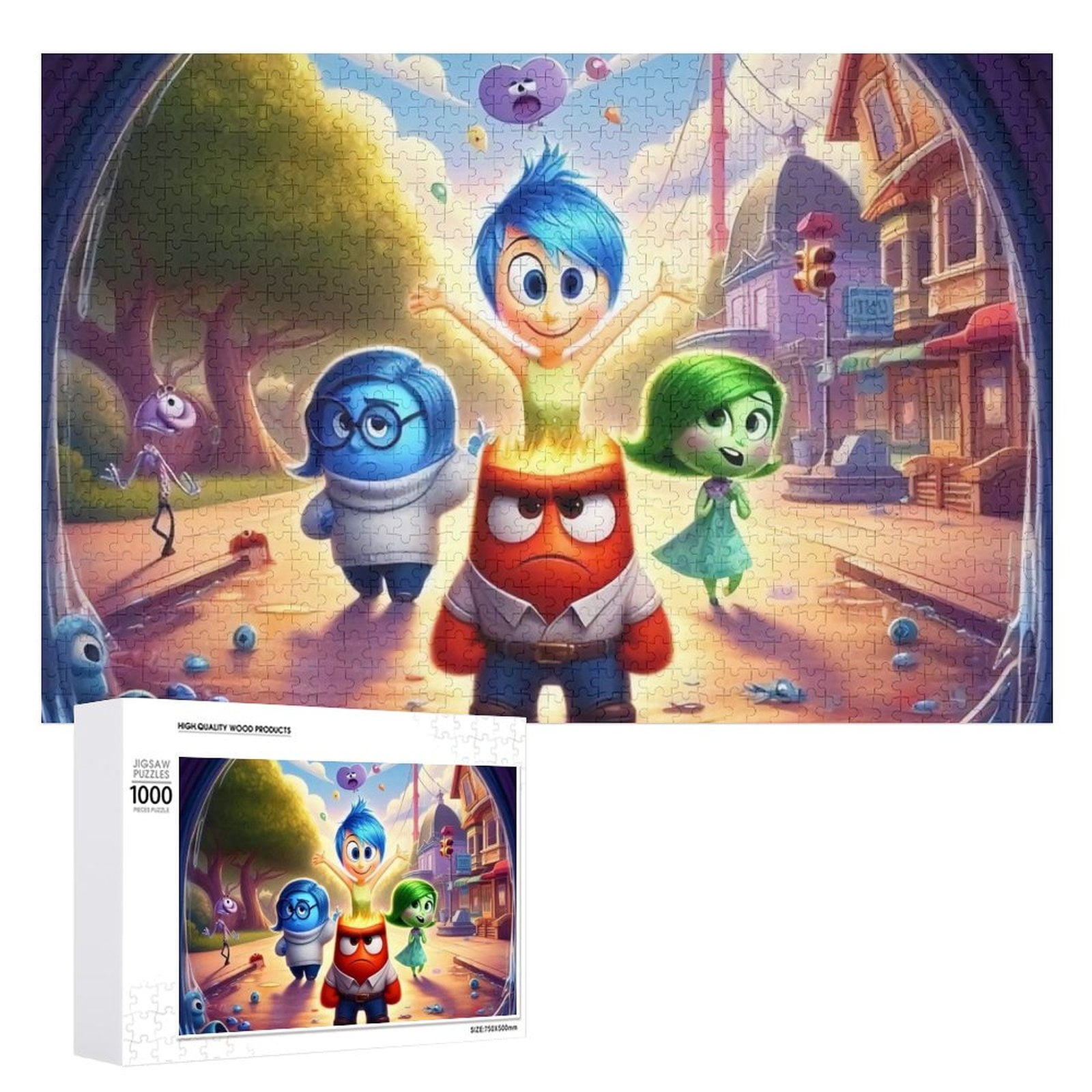 Inside Out Joy Angry Disgust Sadness Puzzles for Adults 1000 Pieces ...