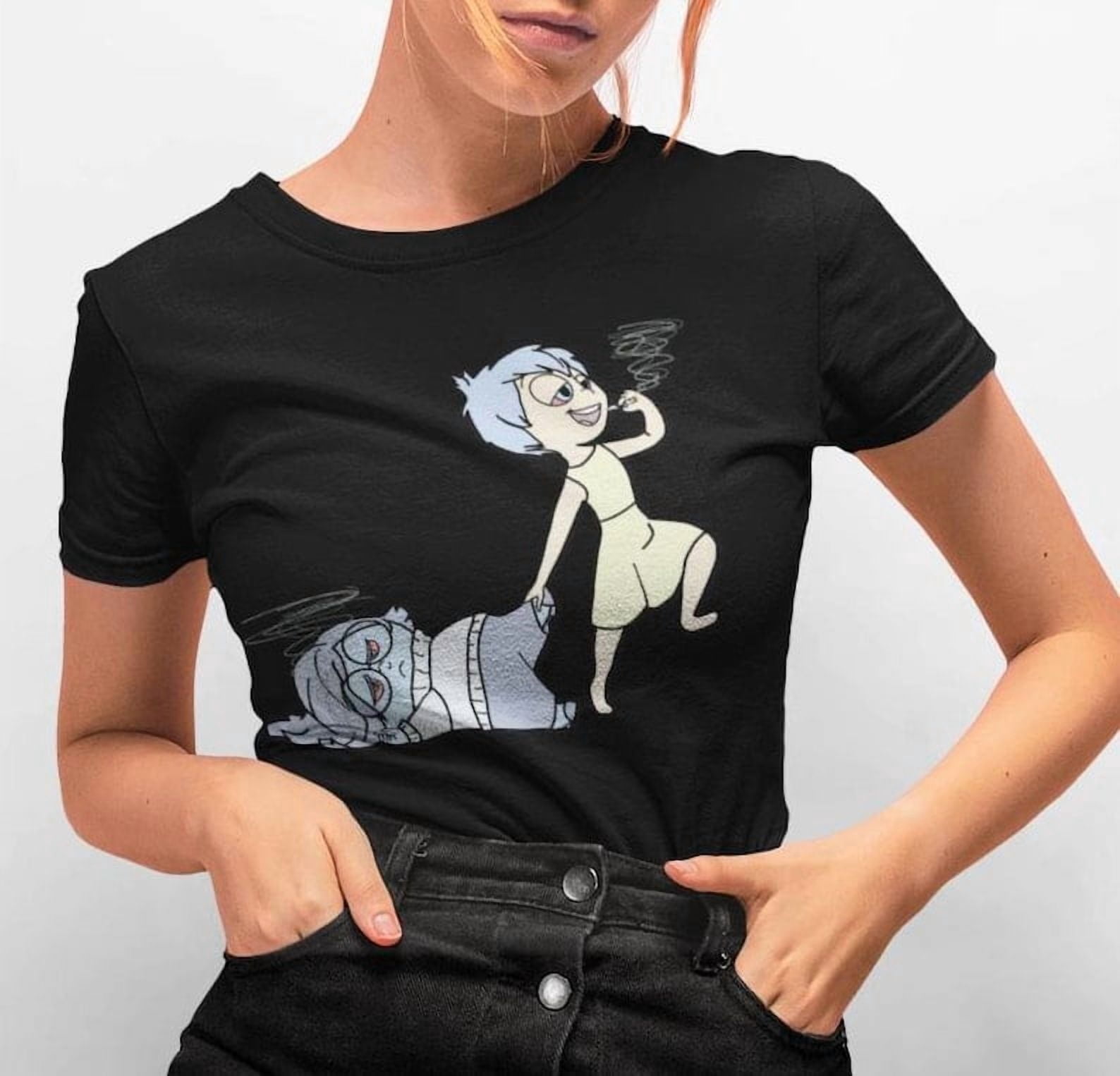 Inside-Out Joyyy and Sadnessss Graphic Tee Movie Fan Shirt Novelty Fun ...