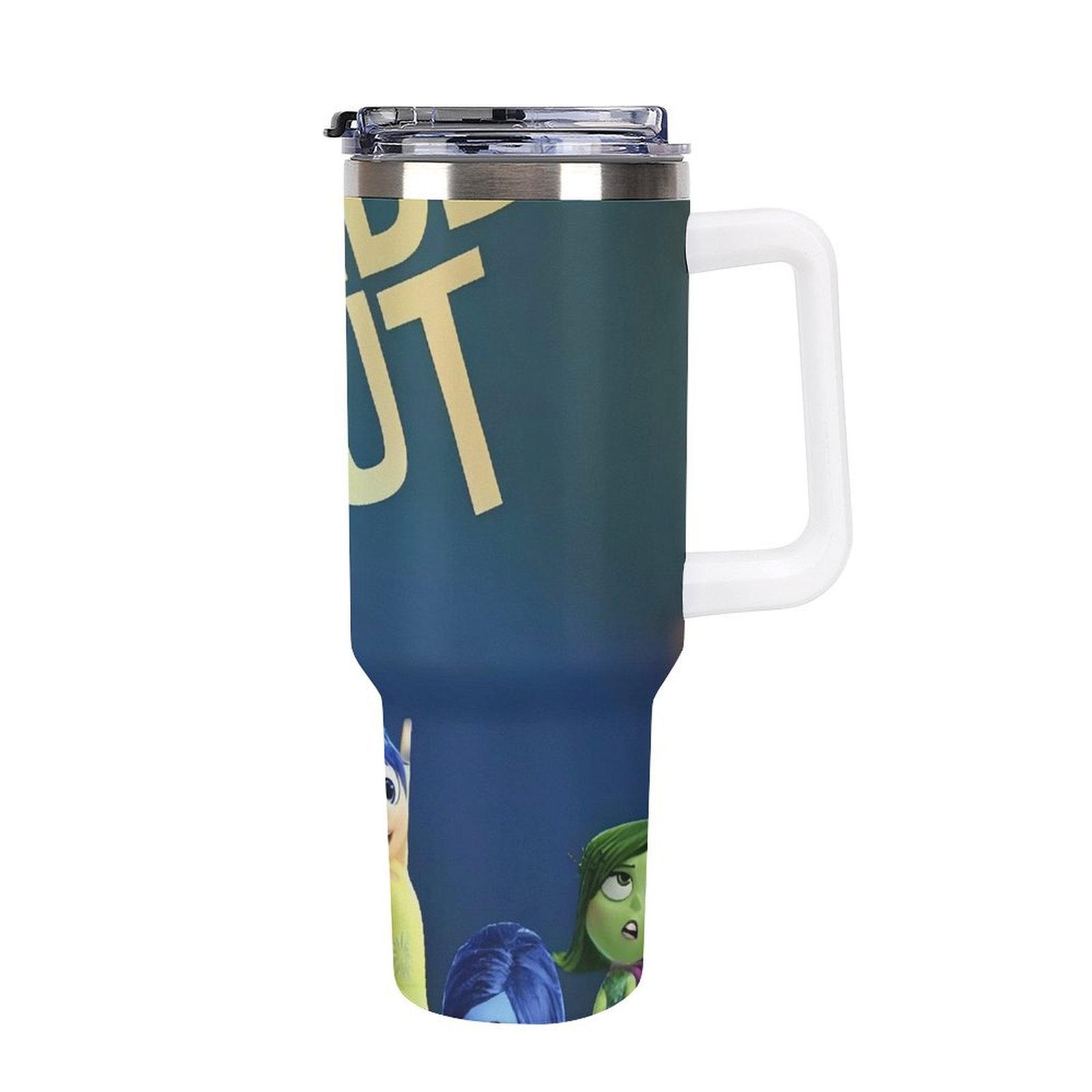 Inside Out Leak-proof large-capacity car cup with handle and straw lid ...
