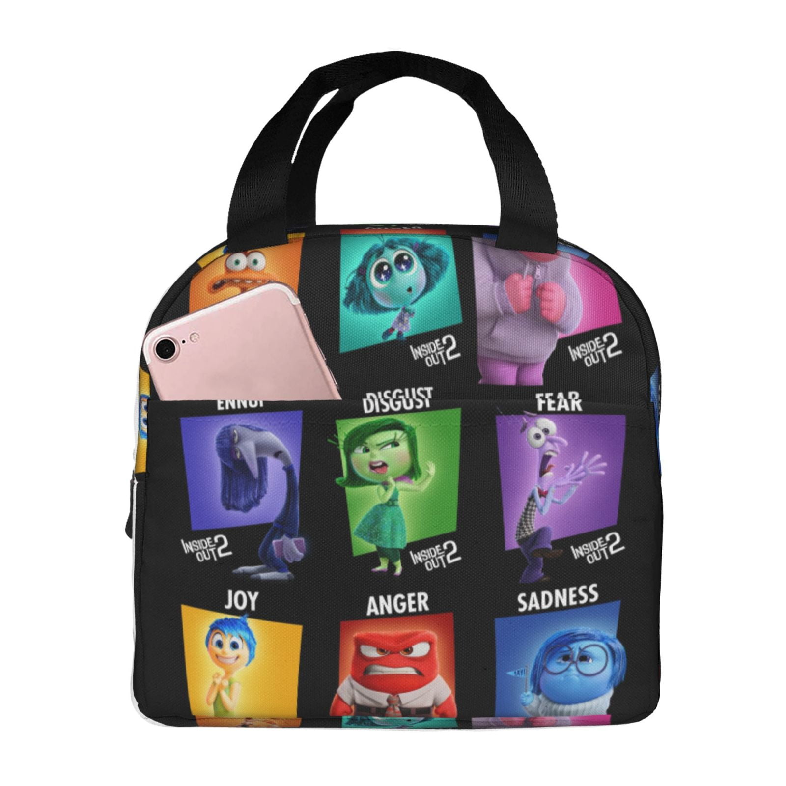 Inside O-u Lunch Bag Insulated Lunch Box Reusable Cooler Cartoon Lunch ...