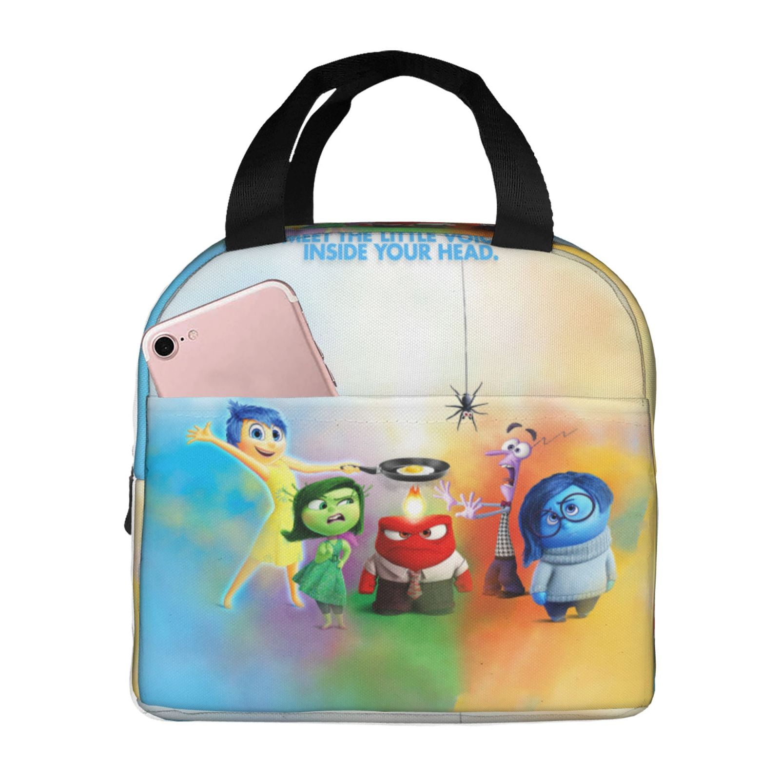 Inside O-u Lunch Bag Insulated Lunch Box Reusable Cooler Cartoon Lunch ...