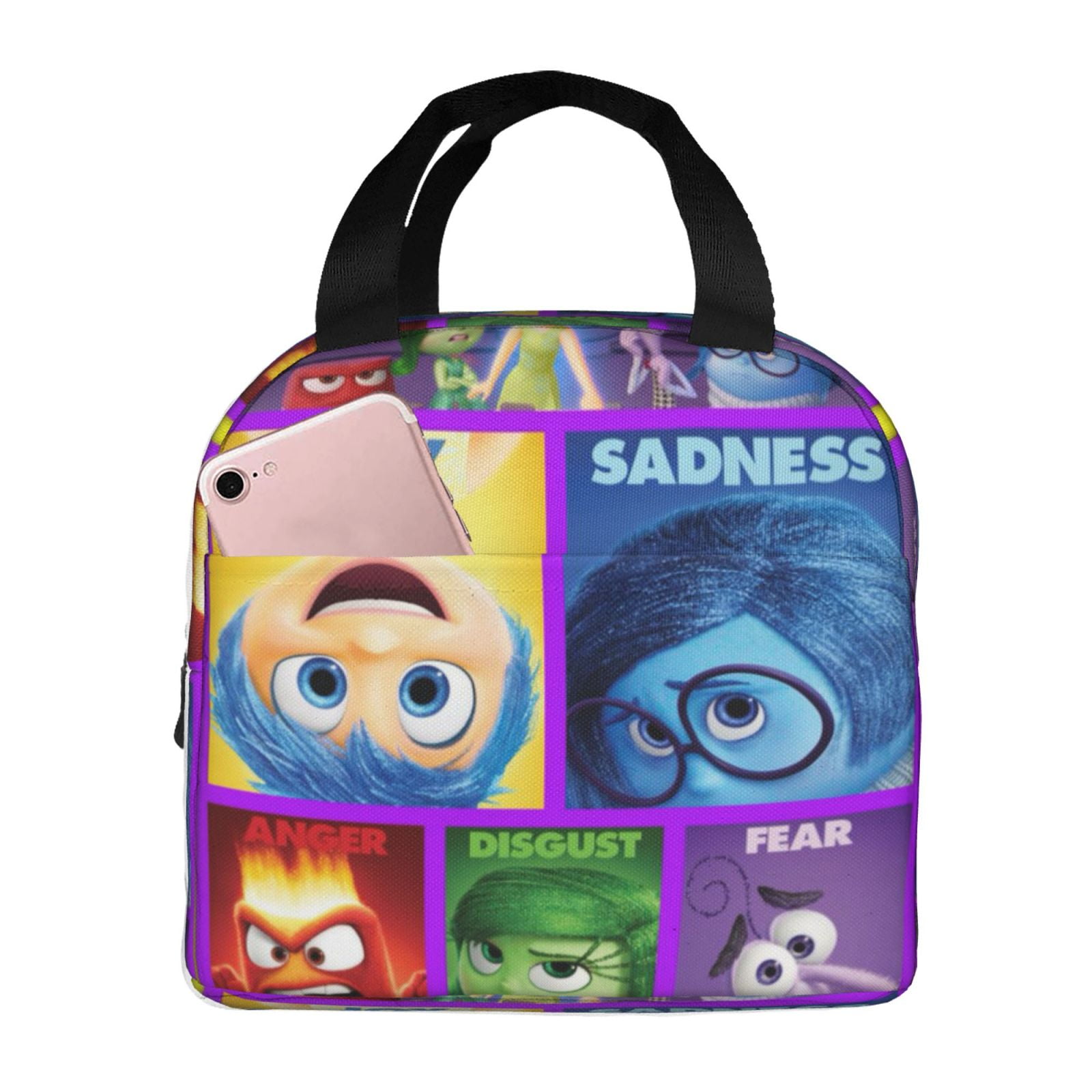 Inside O-u Lunch Bag Insulated Lunch Box Reusable Cooler Cartoon Lunch ...