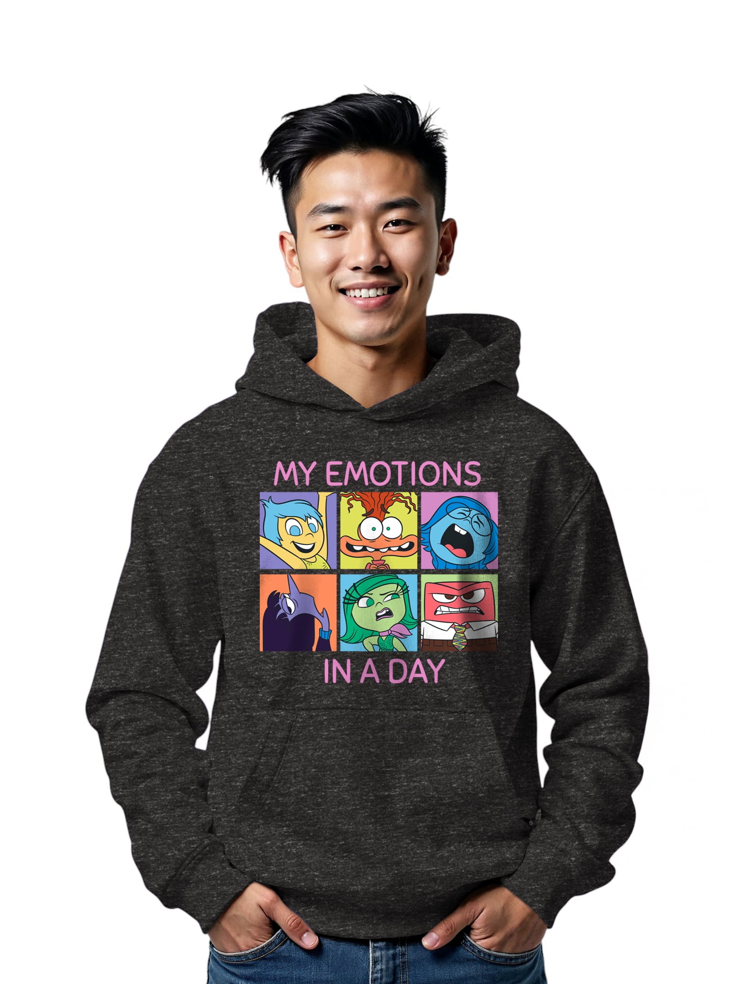 Inside Out, Men's & Big Men's Graphic Hoodie, My Emotions, Sizes XS-3XL ...