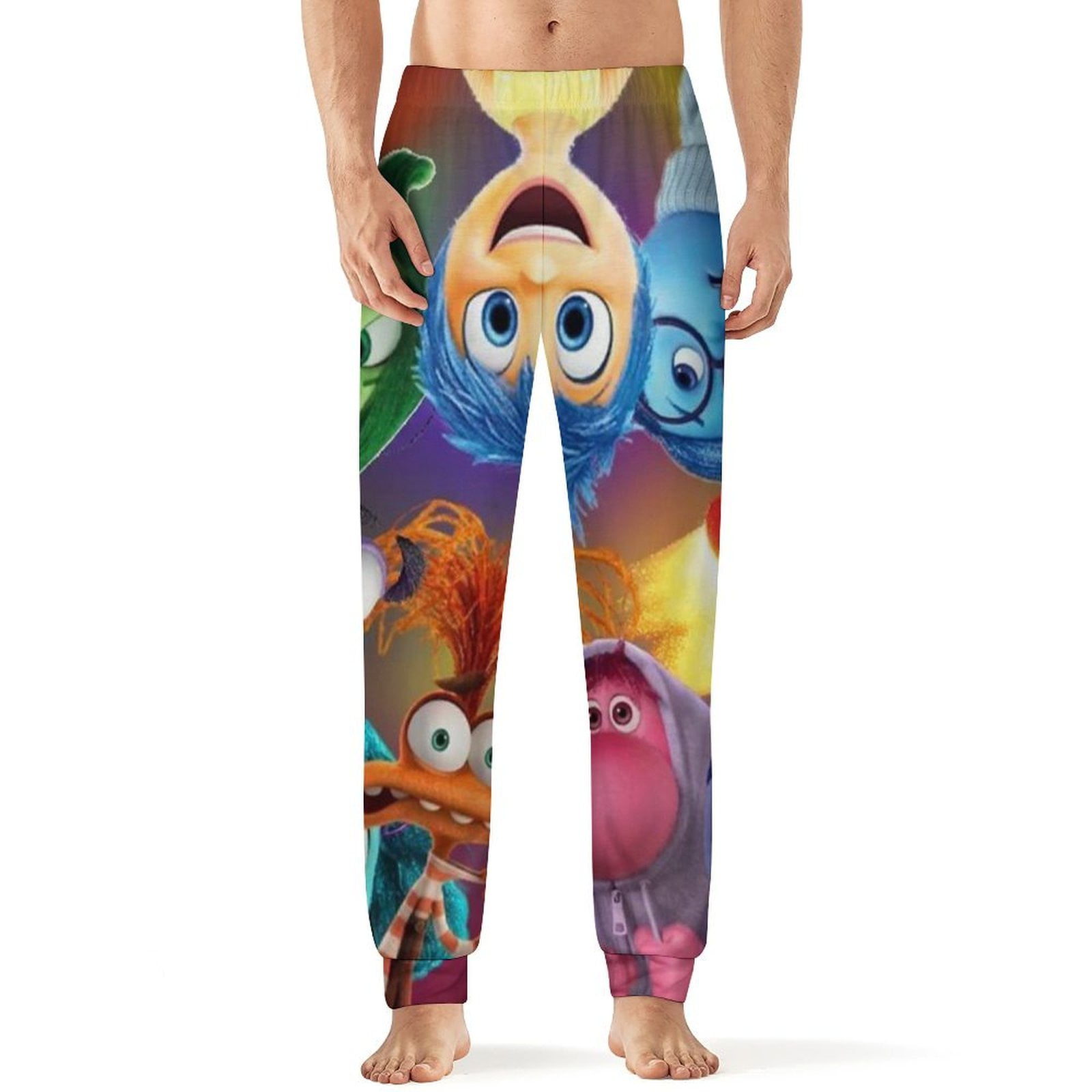 Inside Out Men's Sleeping Pants Soft Pajama Lounge Pants Casual Sleep ...