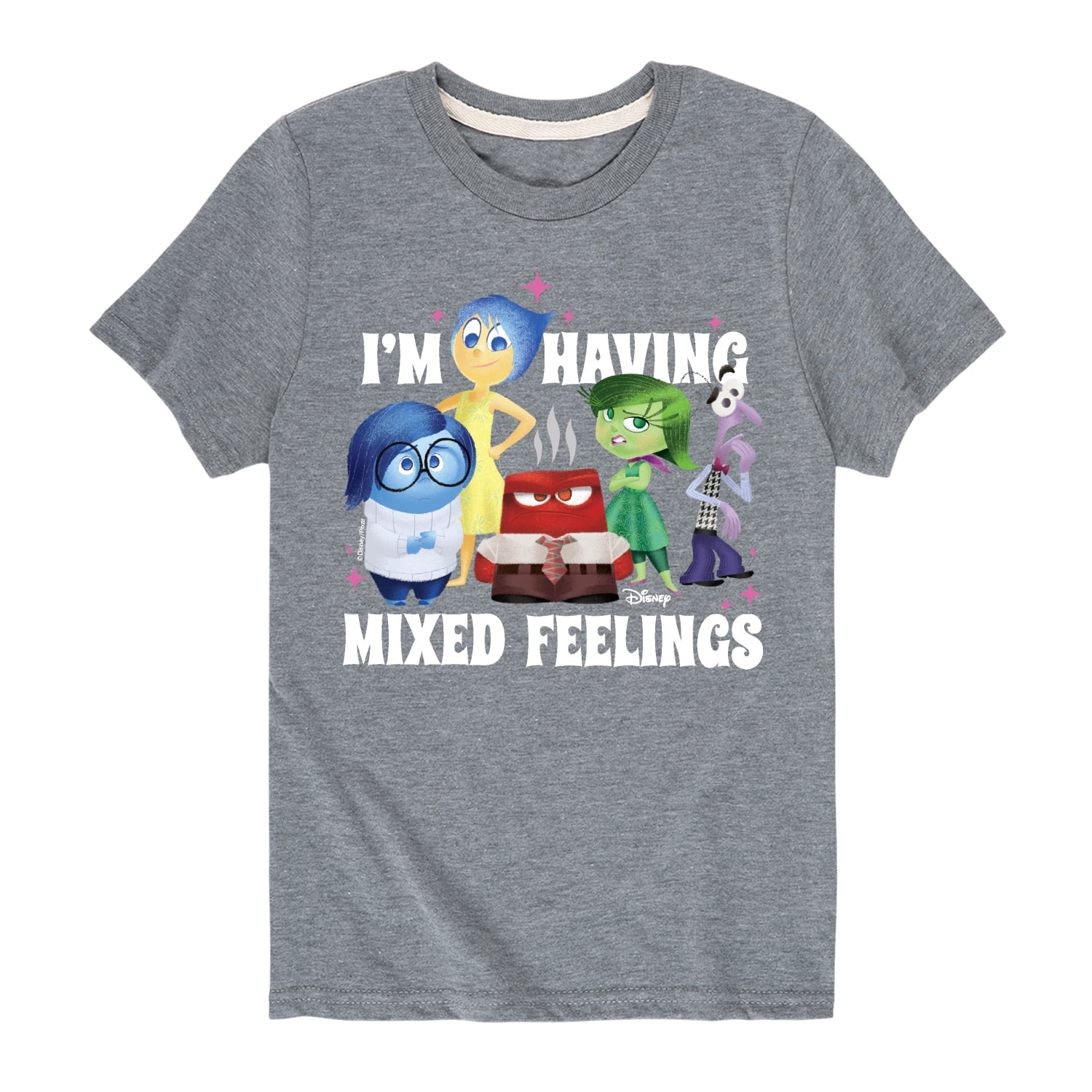 Inside Out - Mixed Feelings - Toddler And Youth Short Sleeve Graphic T ...