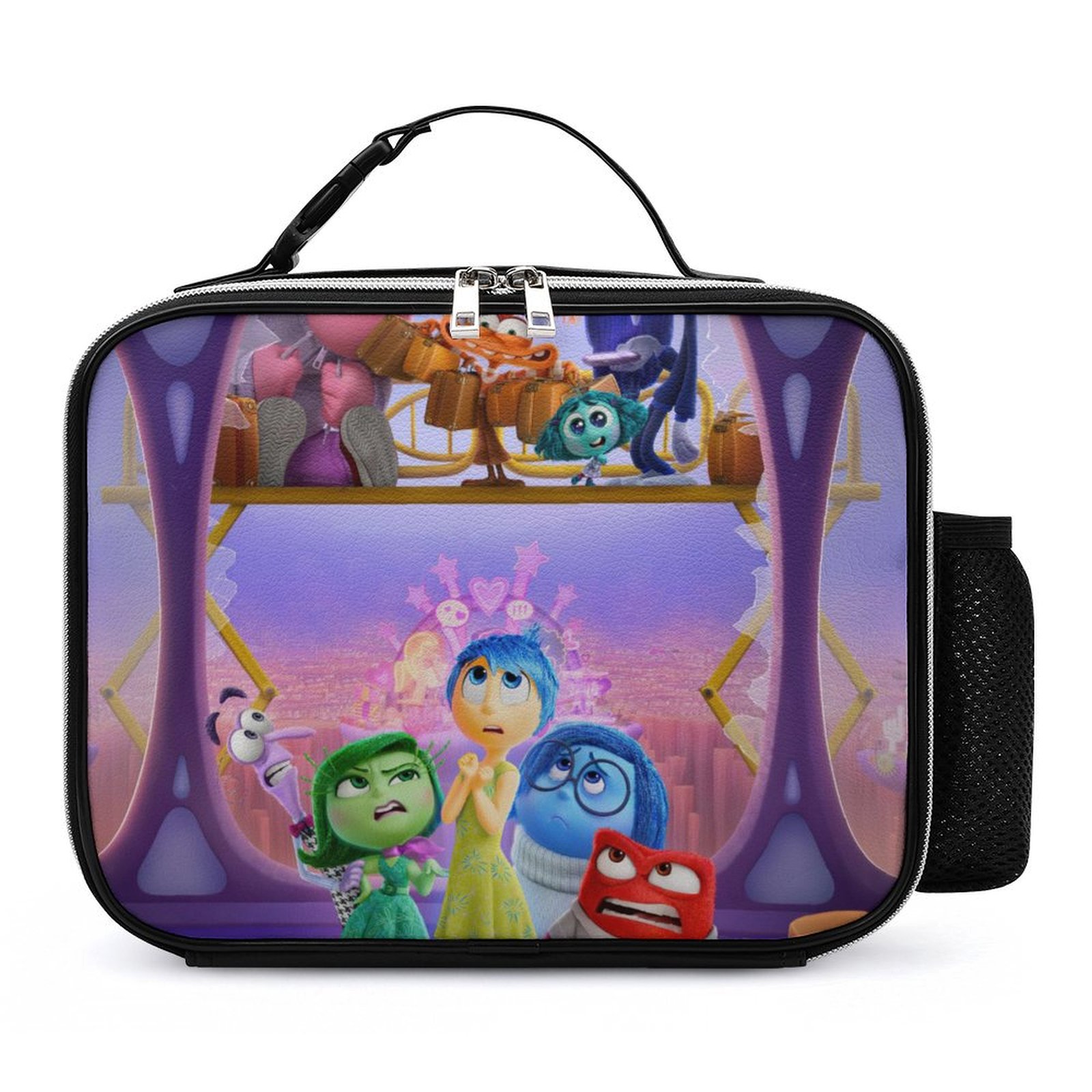 Inside Out Movie Insulated Portable Lunch Bag Leather Detachable ...