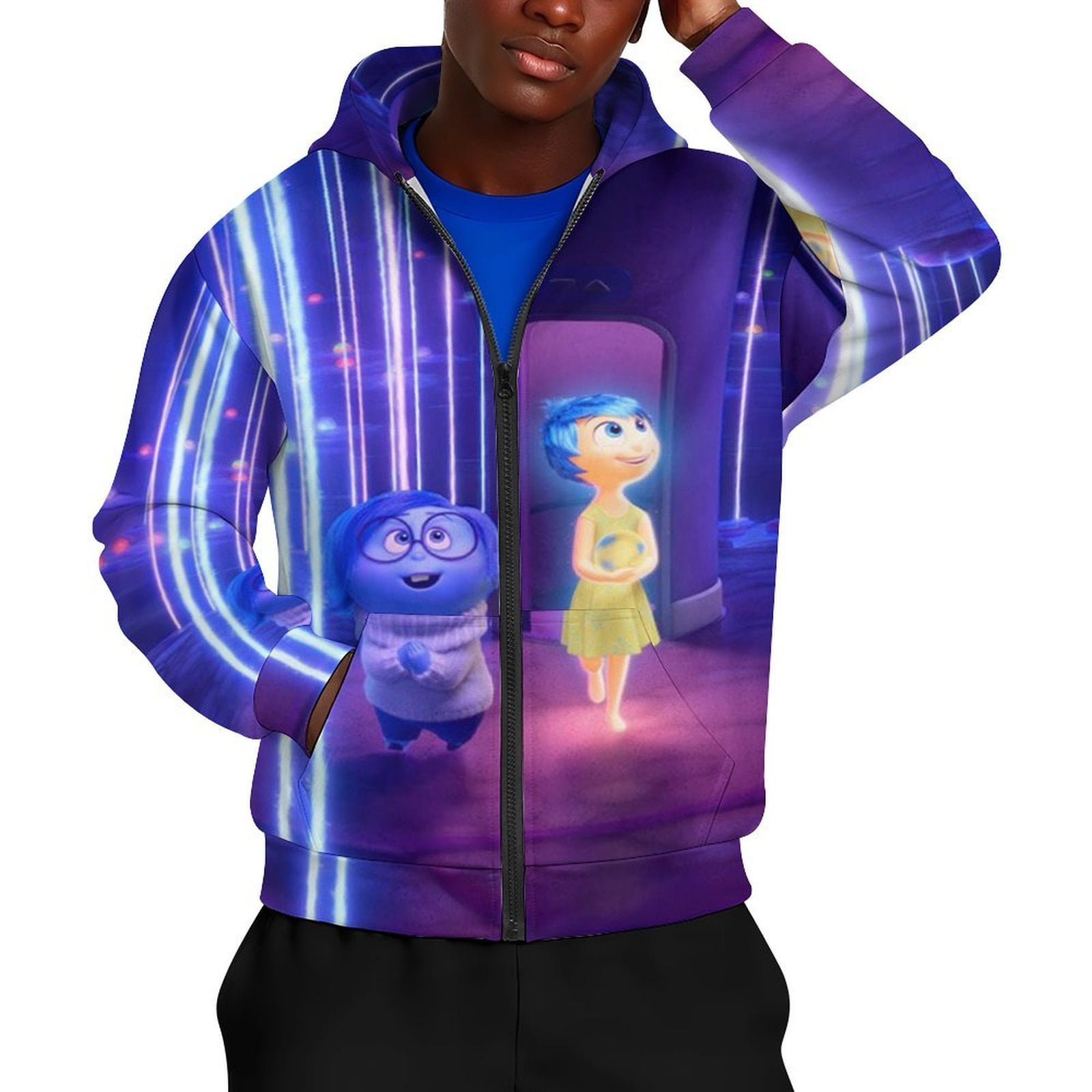 Inside Out Movie Teen Sweatshirts Zipper Hoodies Coat Jacket With ...