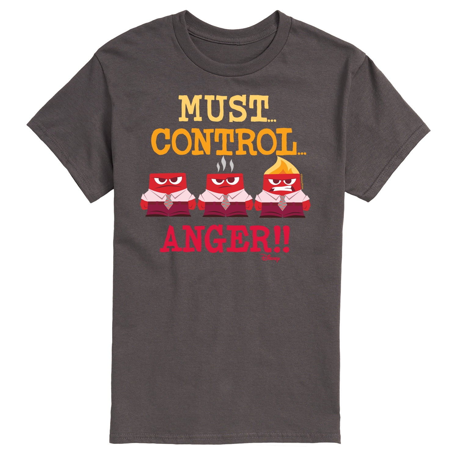 Inside Out - Must Control Anger - Men's Short Sleeve Graphic T-Shirt ...