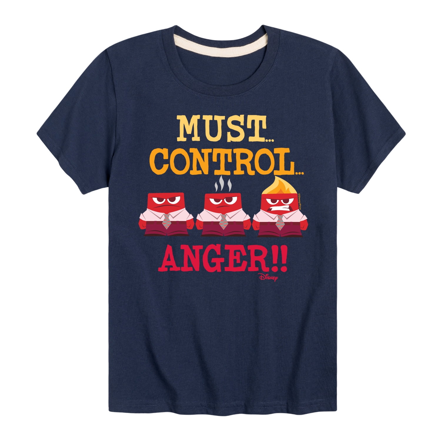Inside Out - Must Control Anger - Toddler And Youth Short Sleeve ...