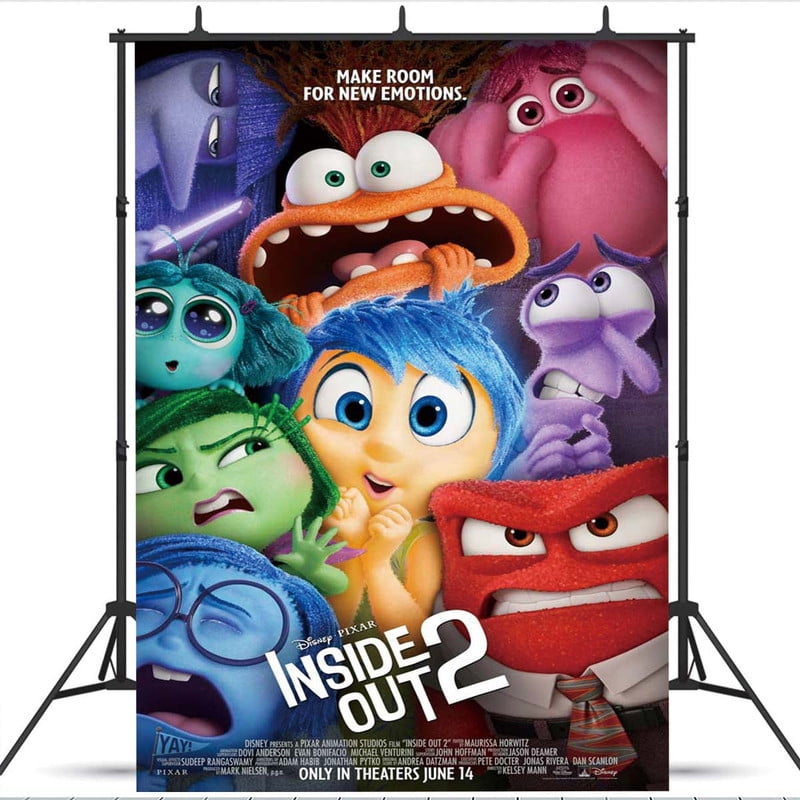 Inside Out Party Supplies Backdrop Banner Poster Birthday Decorations ...