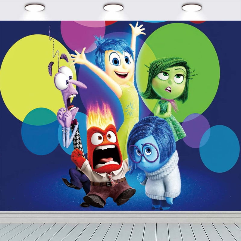 Inside Out Party Supplies Birthday Decorations Post Backdrop Banner ...