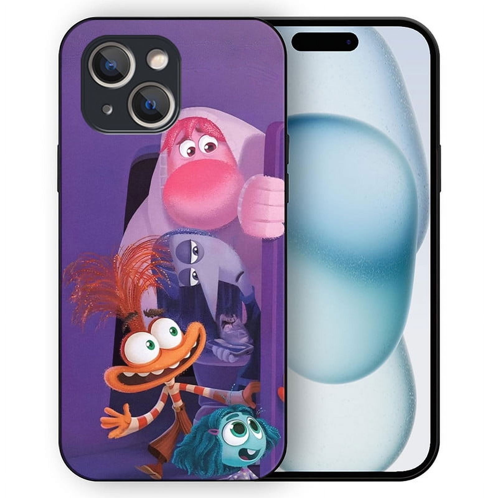 Inside Out Phone Case, for iPhone 13 Phone case, showcasing a print of Inside Out, made from ...