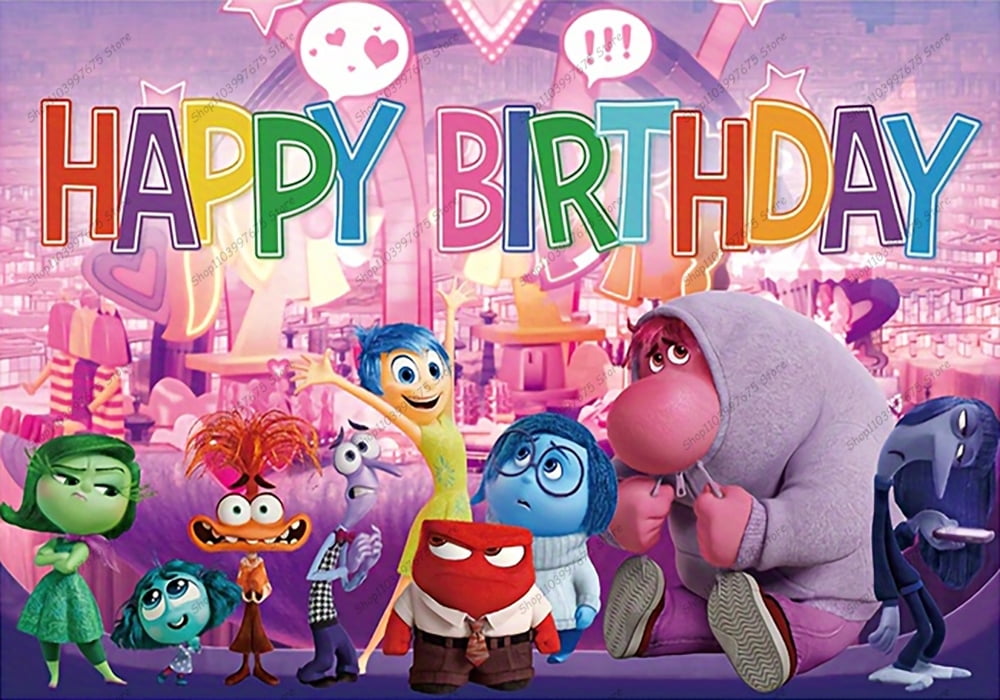 Inside Out Photo Background Decoration Kids Birthday Party Favors ...