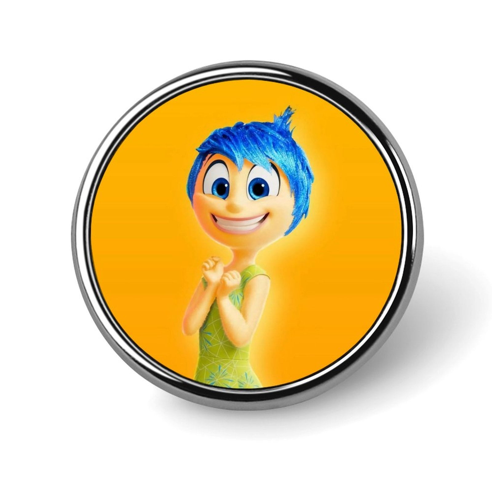 Inside Out Pixar Joy2 DIY Round Badge Aluminum Alloy Badges Fashionable ...