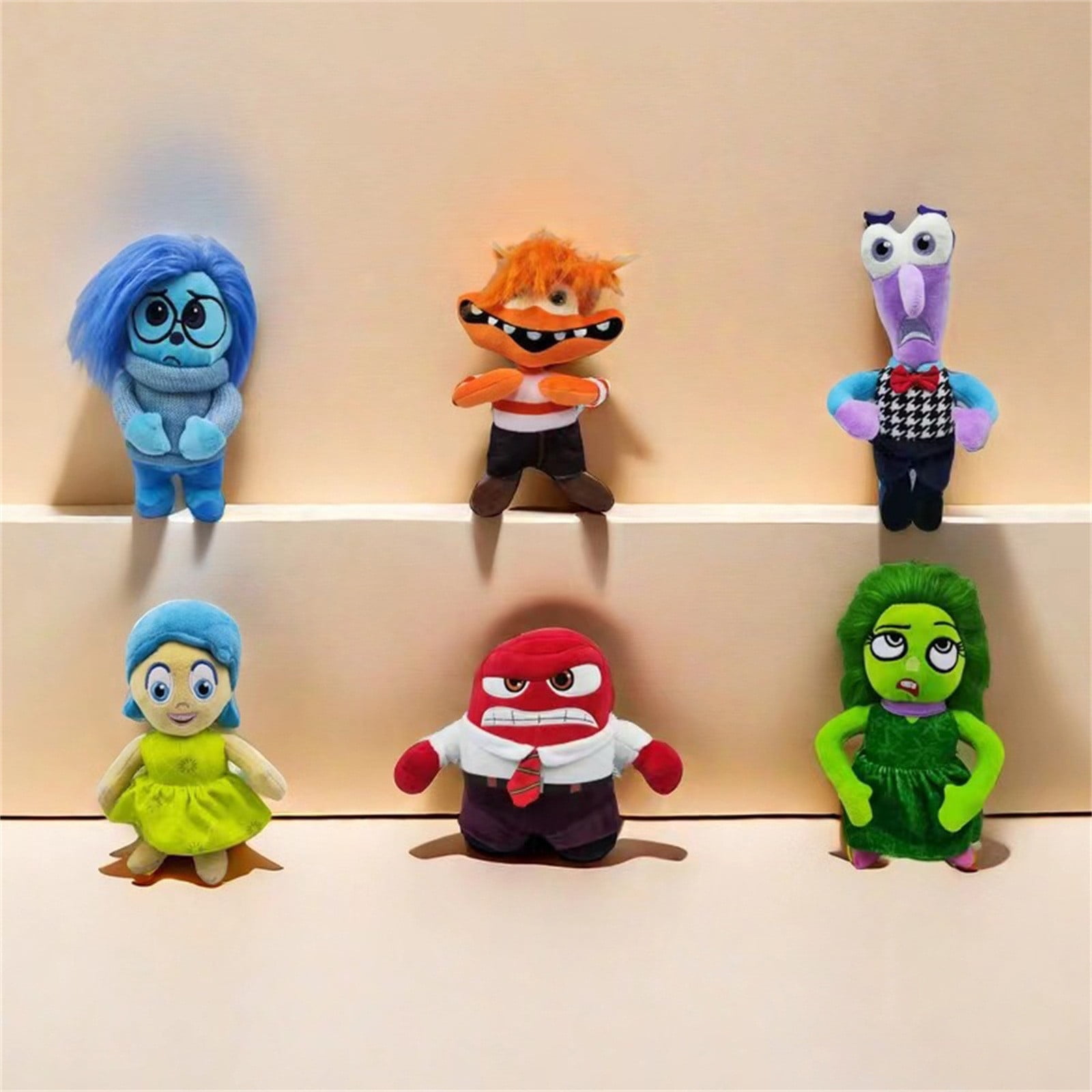 Inside Out Plush Set 6PCS, Inside Out 2 Toys Stuffed Animals Joy Anger ...