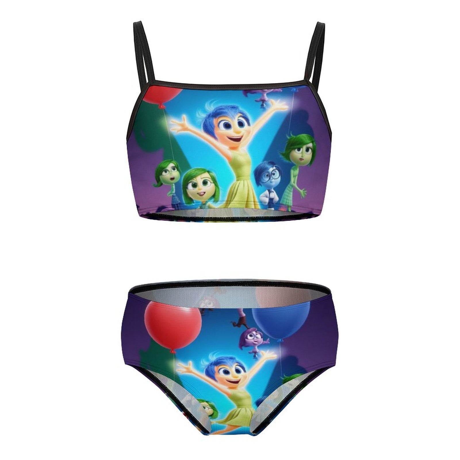 Inside Out Poster Children's Swimsuit Girls Swimwear 2 Piece Bikini ...