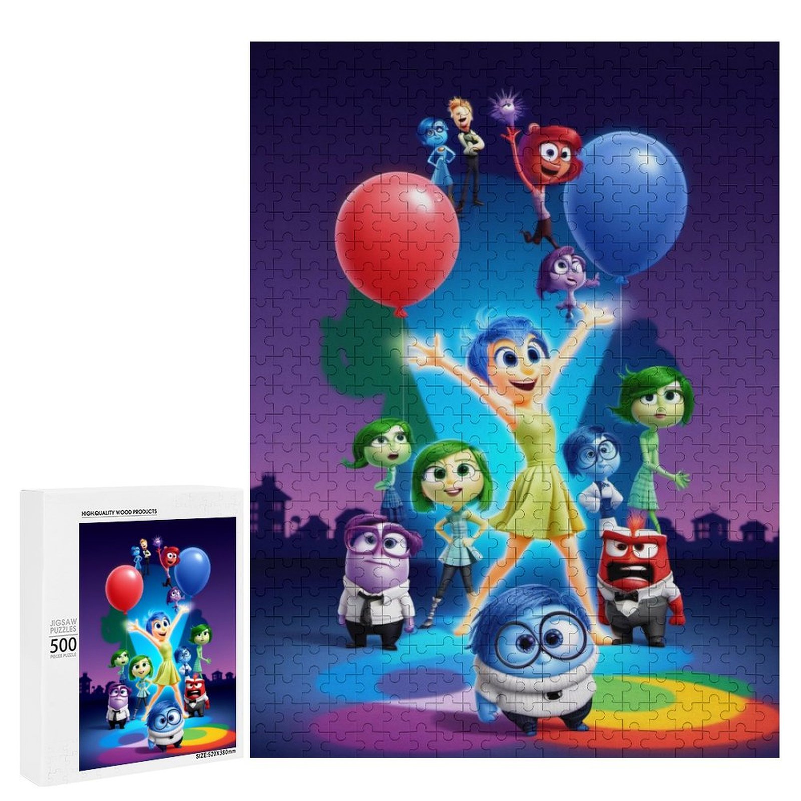 Inside Out Poster Wooden Jigsaw Puzzles Accessories Intellectual ...