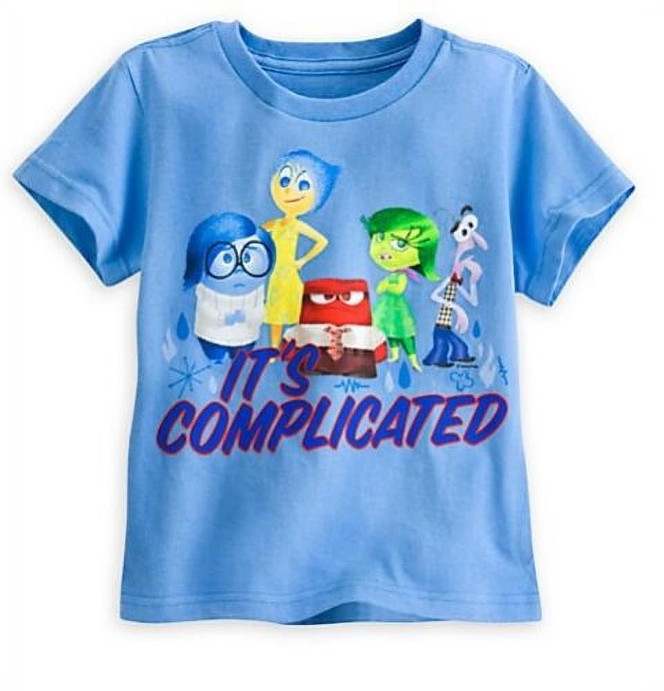 Disney by Inside Out Crew Neck Sadness Joy Fear Anger Disgust T-Shirt ...