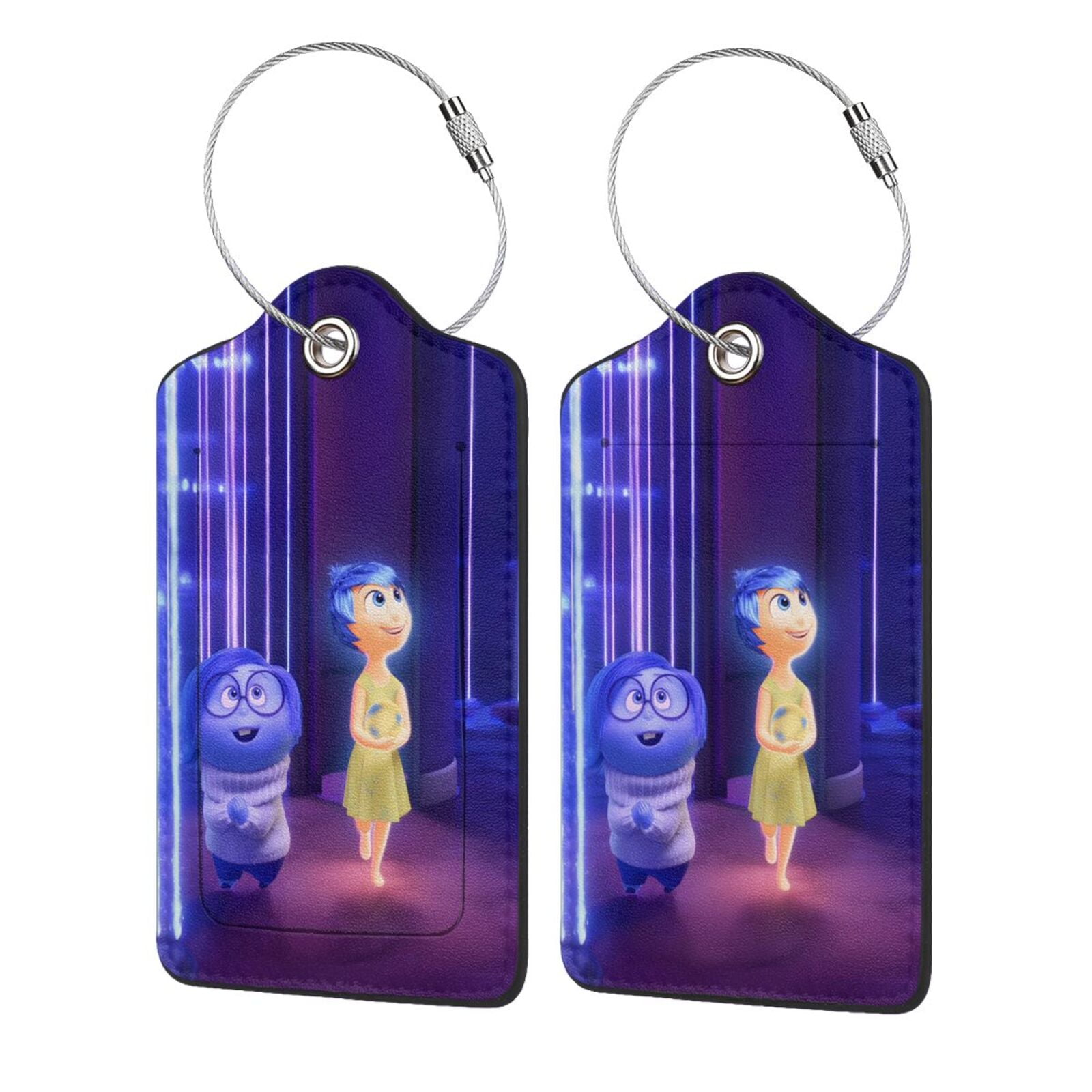 Inside Out Sadness and Joy95 Luggage Tags for Suitcases Travel ID ...
