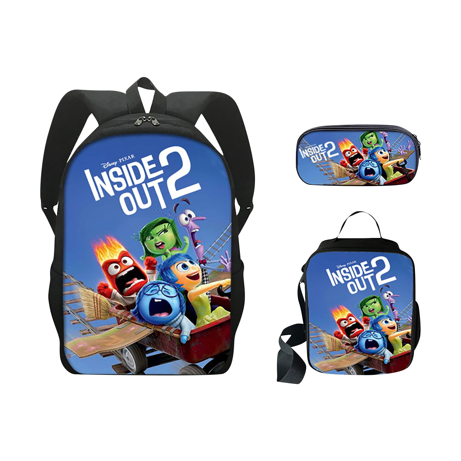 Inside Out School Cartoon Backpack Inside Out Backpack School Bag ...