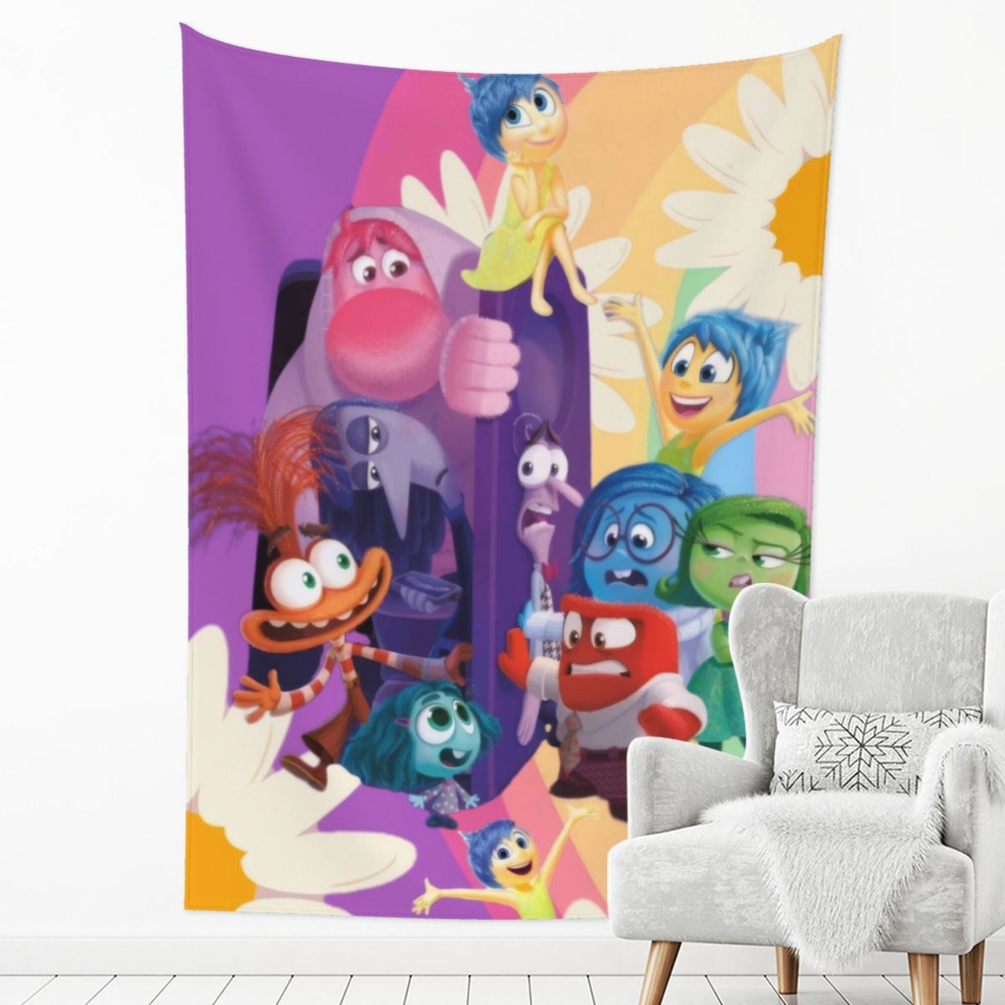 Inside Out Tapestry Aesthetic Cute Room Decor Tapestry Birthday ...