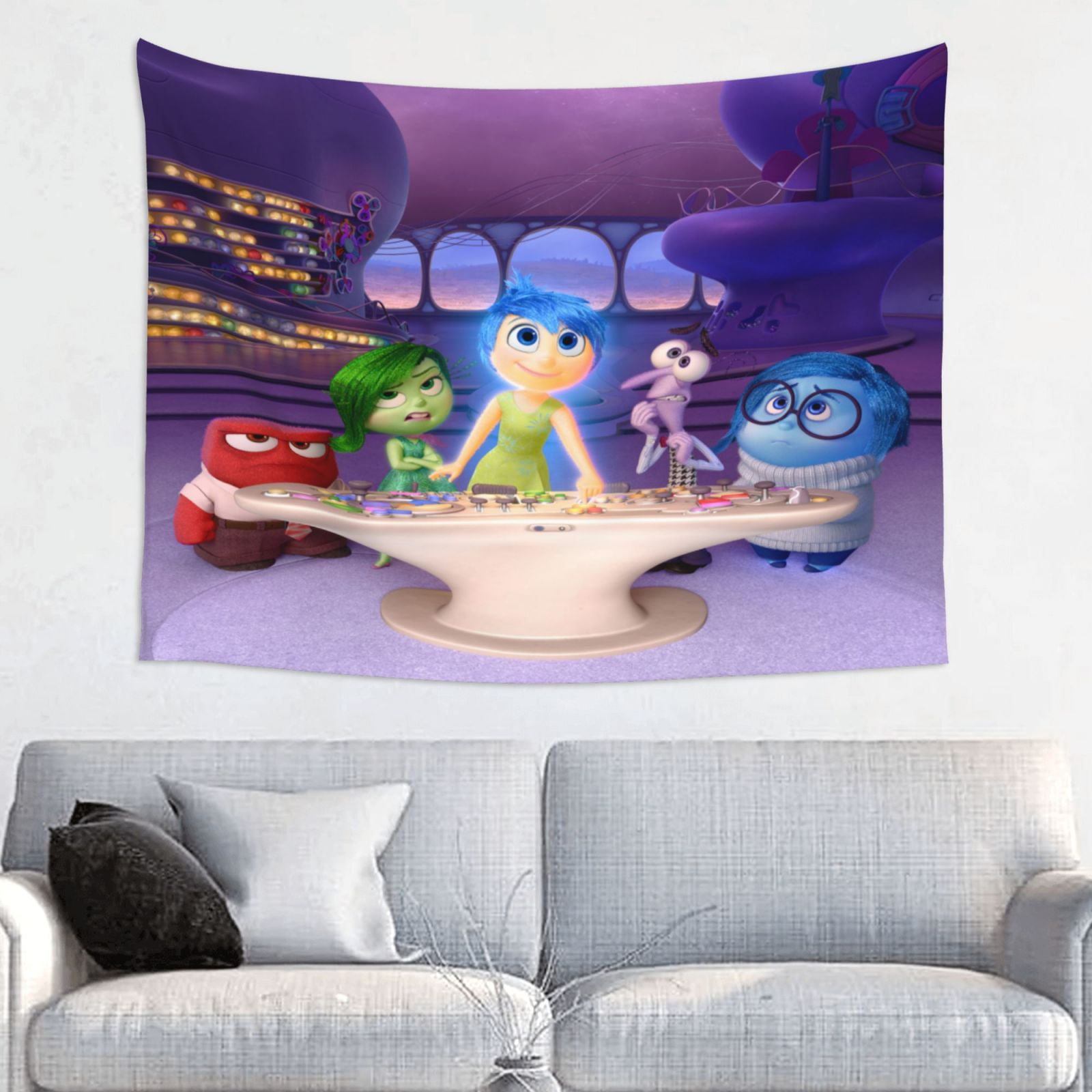 Inside Out Tapestry Anime Poster Large Background Wall Art Bedroom Wall ...