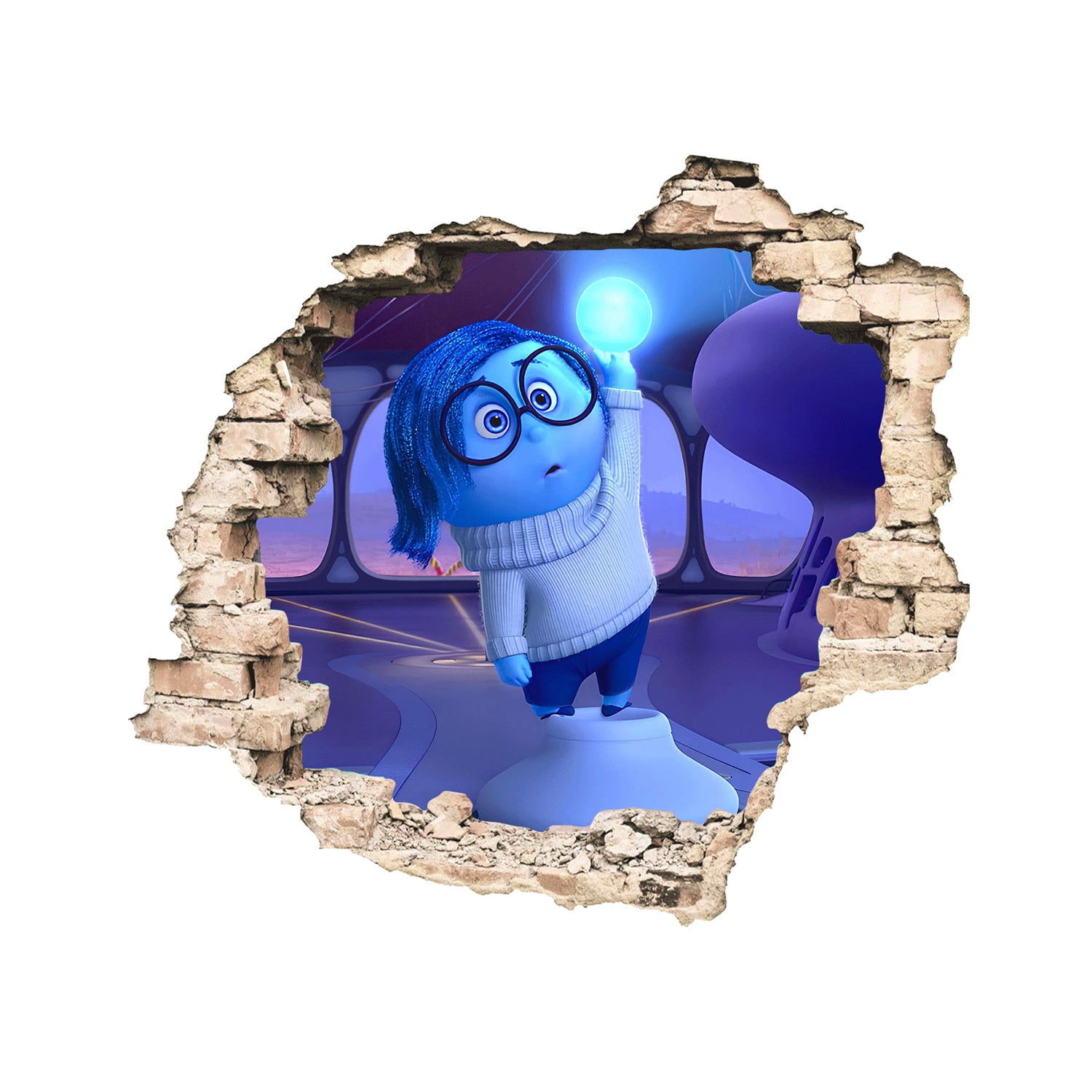 Inside Out Theme 3D Wall Decals,Bedroom、Living Room、and Study Wall ...
