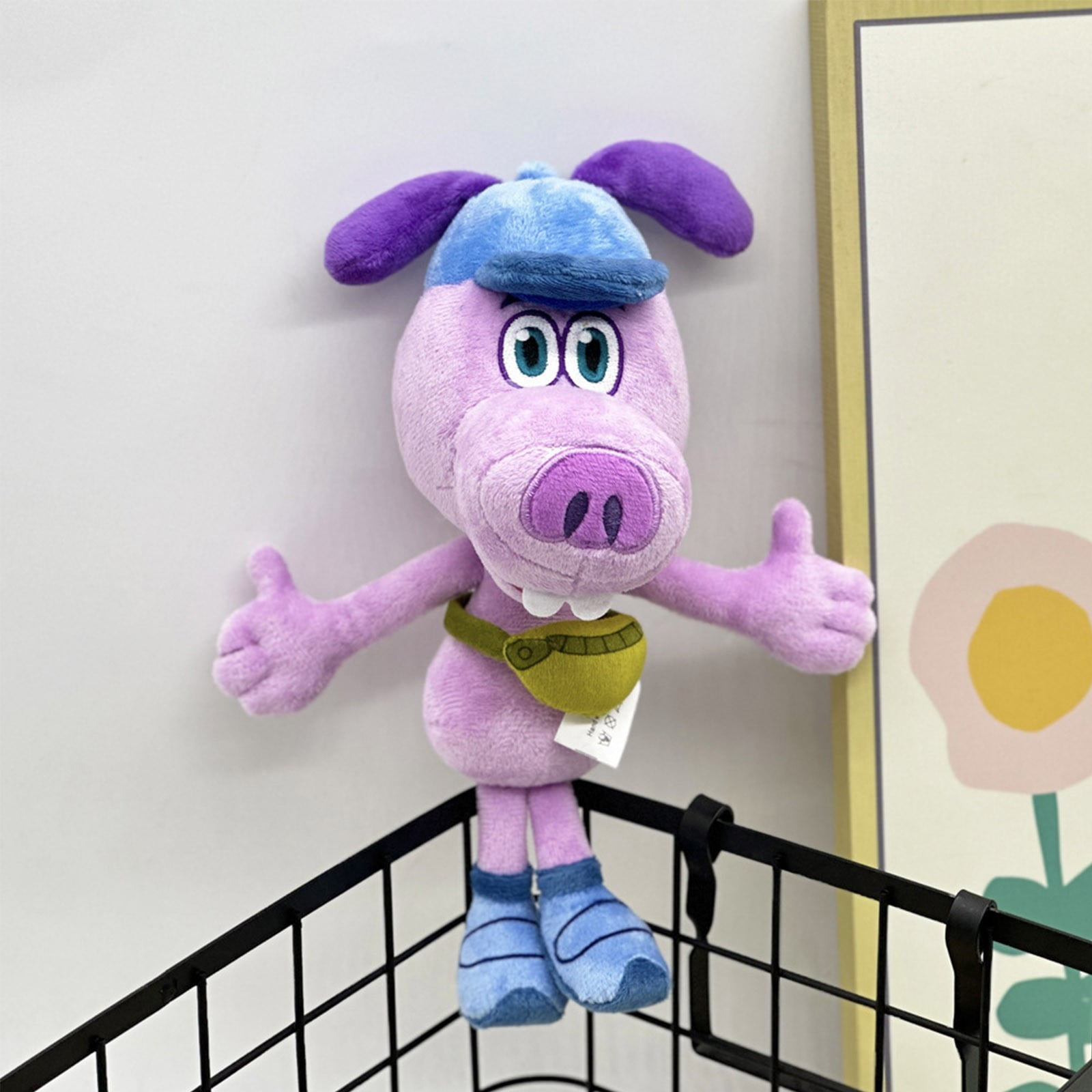 Inside Out Toys Adorable Plush Pig Toy with Blue Hat and Shoes Soft ...