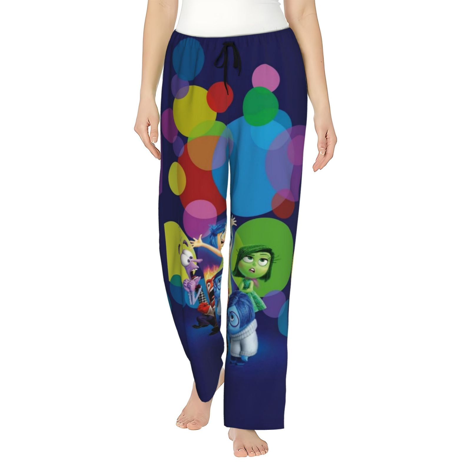 Inside Out Unisex Home Pajamas, Stylish Casual Full Print Drawstring ...