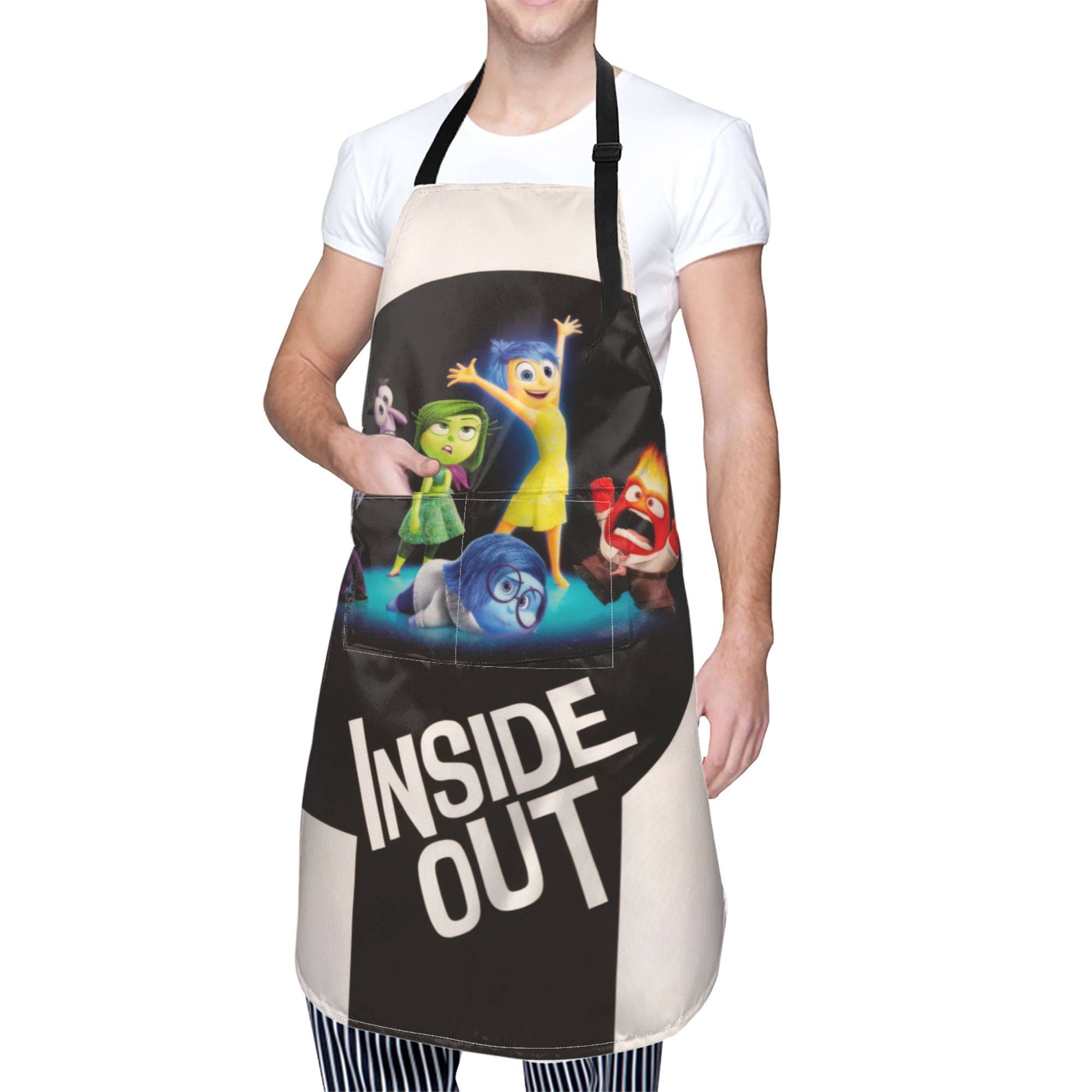 Inside Out Waterproof Apron with 2 Pockets for Men Women, Adjustable ...