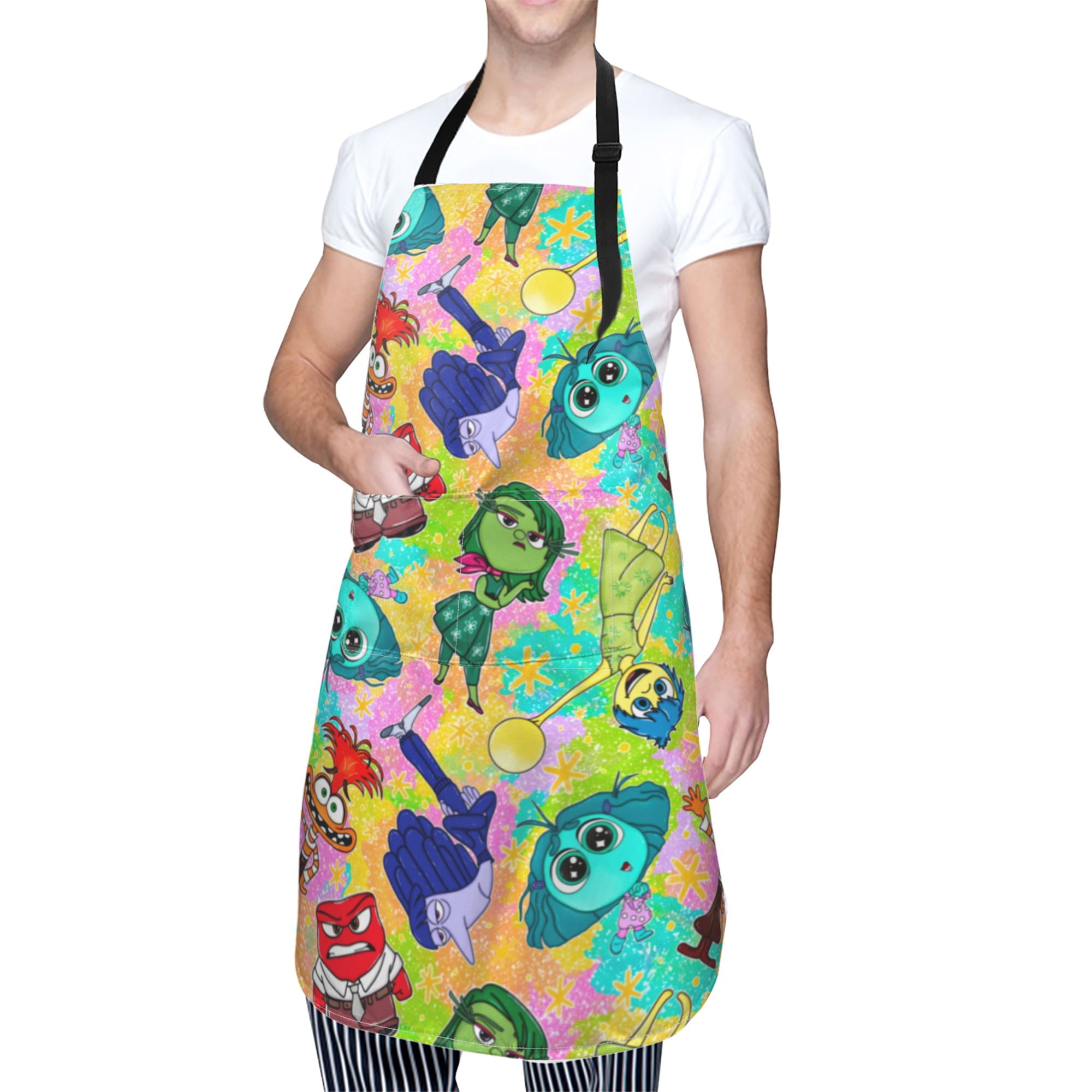 Inside Out Waterproof Apron with 2 Pockets for Men Women, Adjustable ...