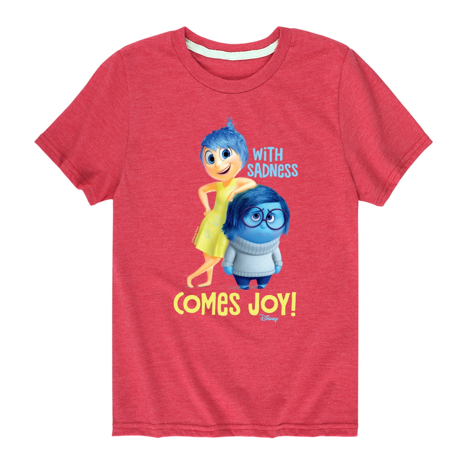 Inside Out - With Sadness Comes Joy - Toddler And Youth Short Sleeve ...