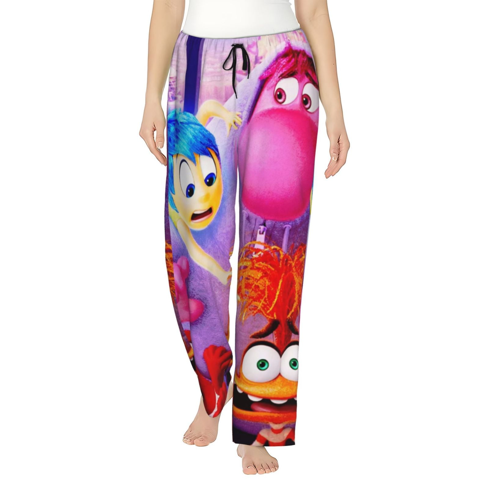 Inside Out Women's Pajama Pants Lounge Daily Novelty Cozy Sleep Bottoms ...